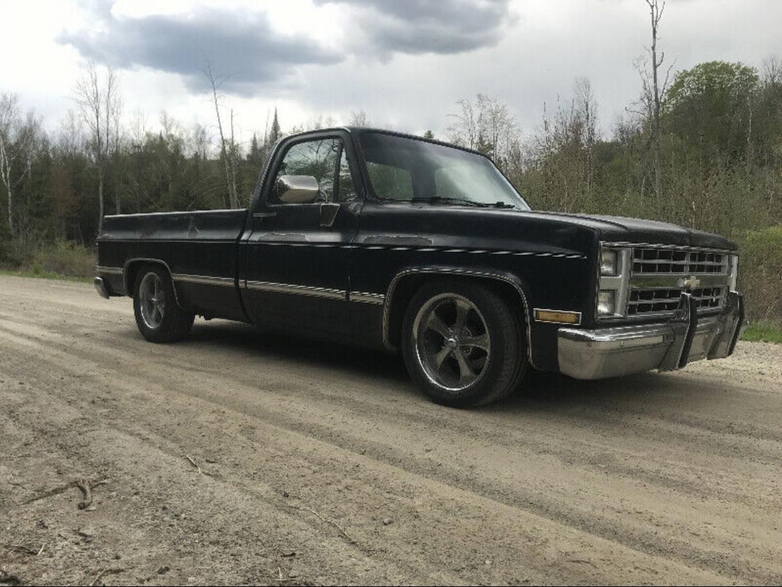 86’ Chevy Silverado from Georgia > Ontario. Let the work begin! | Scrolller