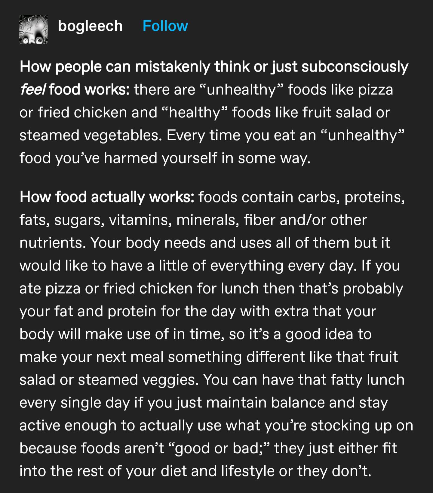 A balanced meal is the best meal | Scrolller