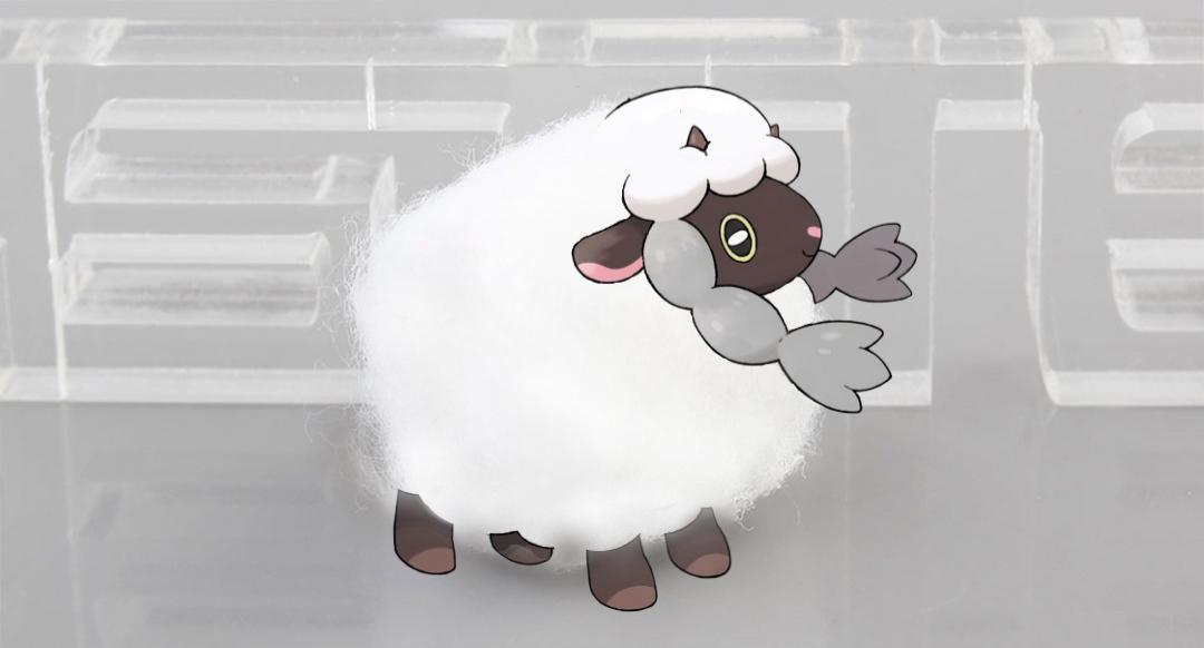 A bit difficult to see, but here is wooloo merged with a cotton ball. The similarities are ...