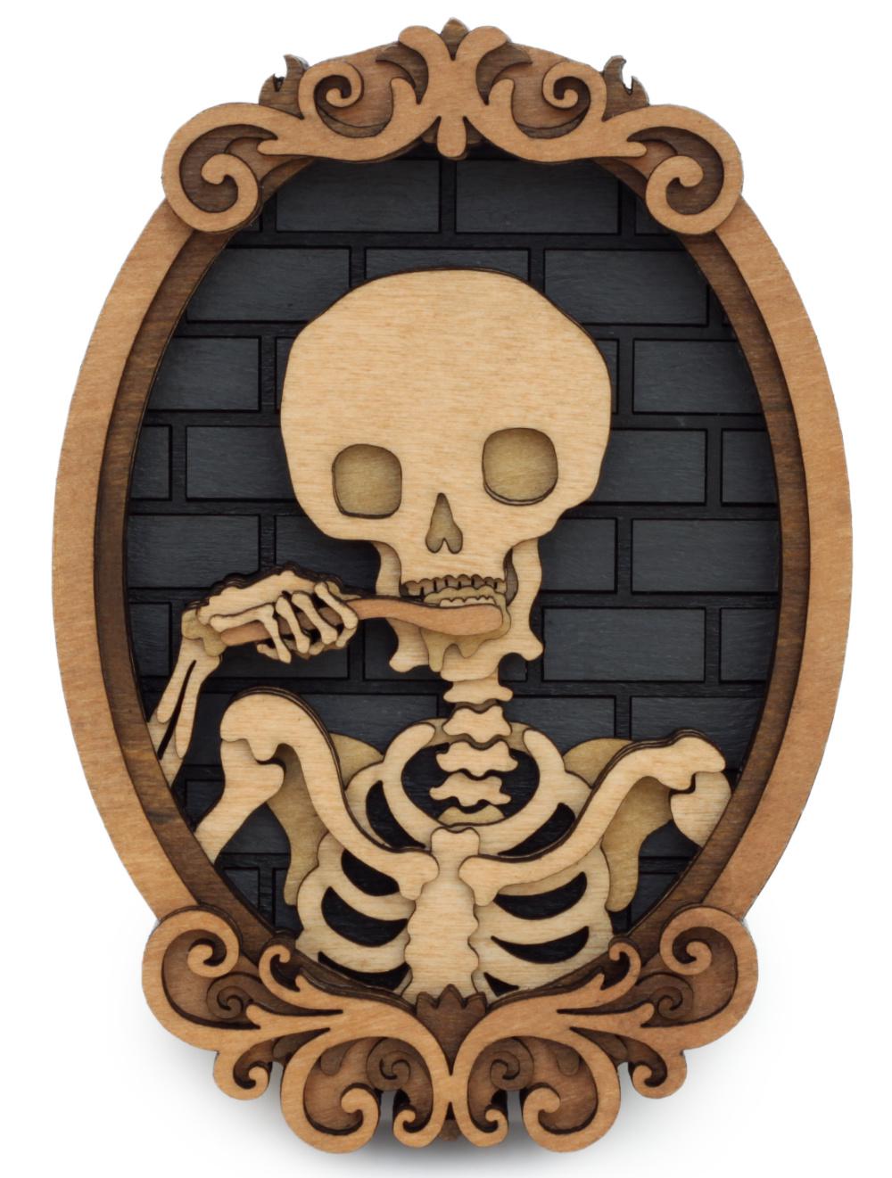 A Brush With Death, me, laser cut plywood, 2021 | Scrolller