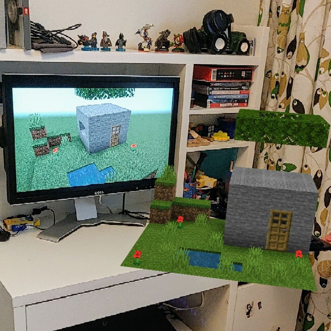 A build in Minecraft Earth also created in Java 😁 | Scrolller