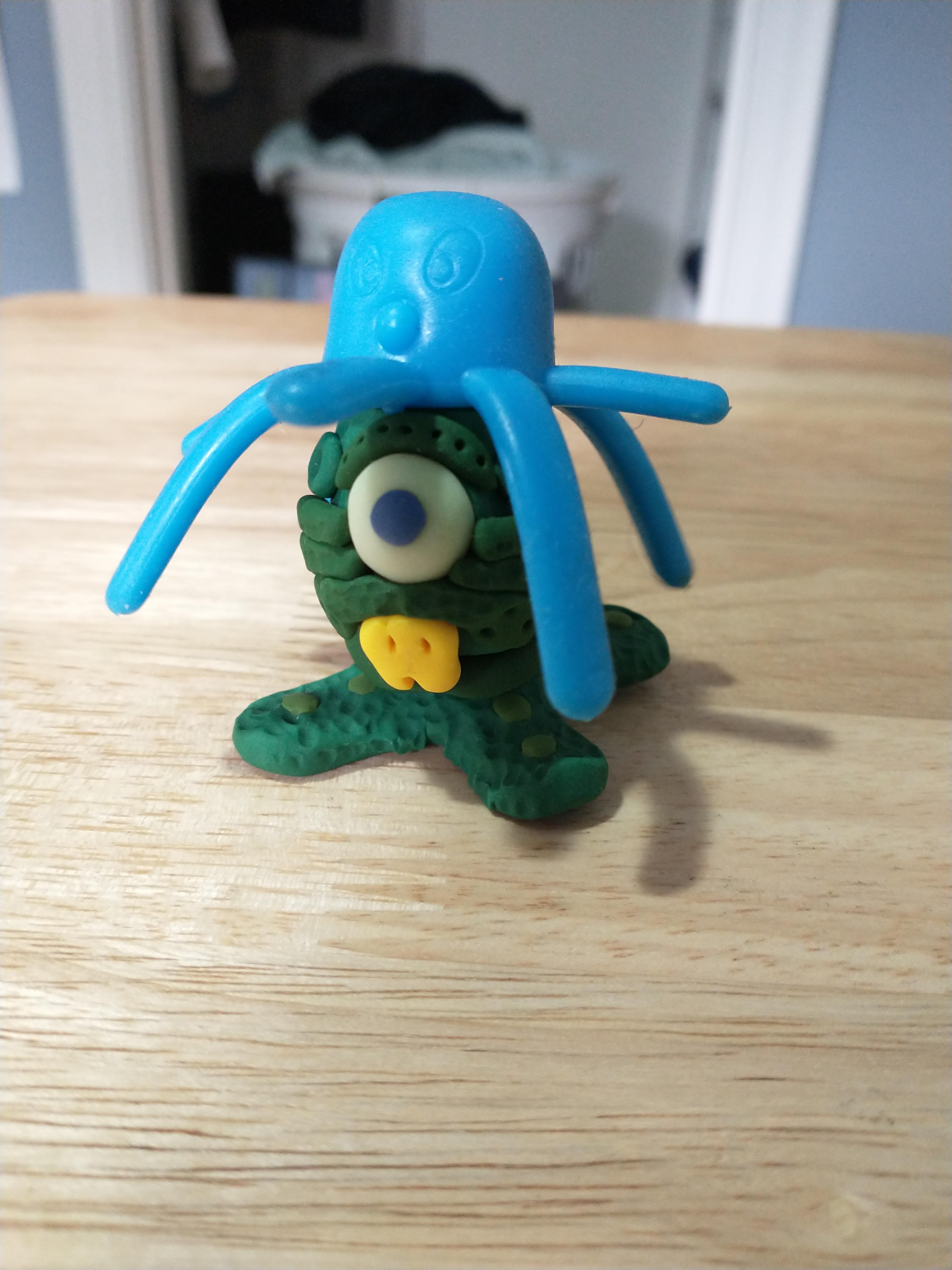A cephalopod inspired clay figure I made | Scrolller