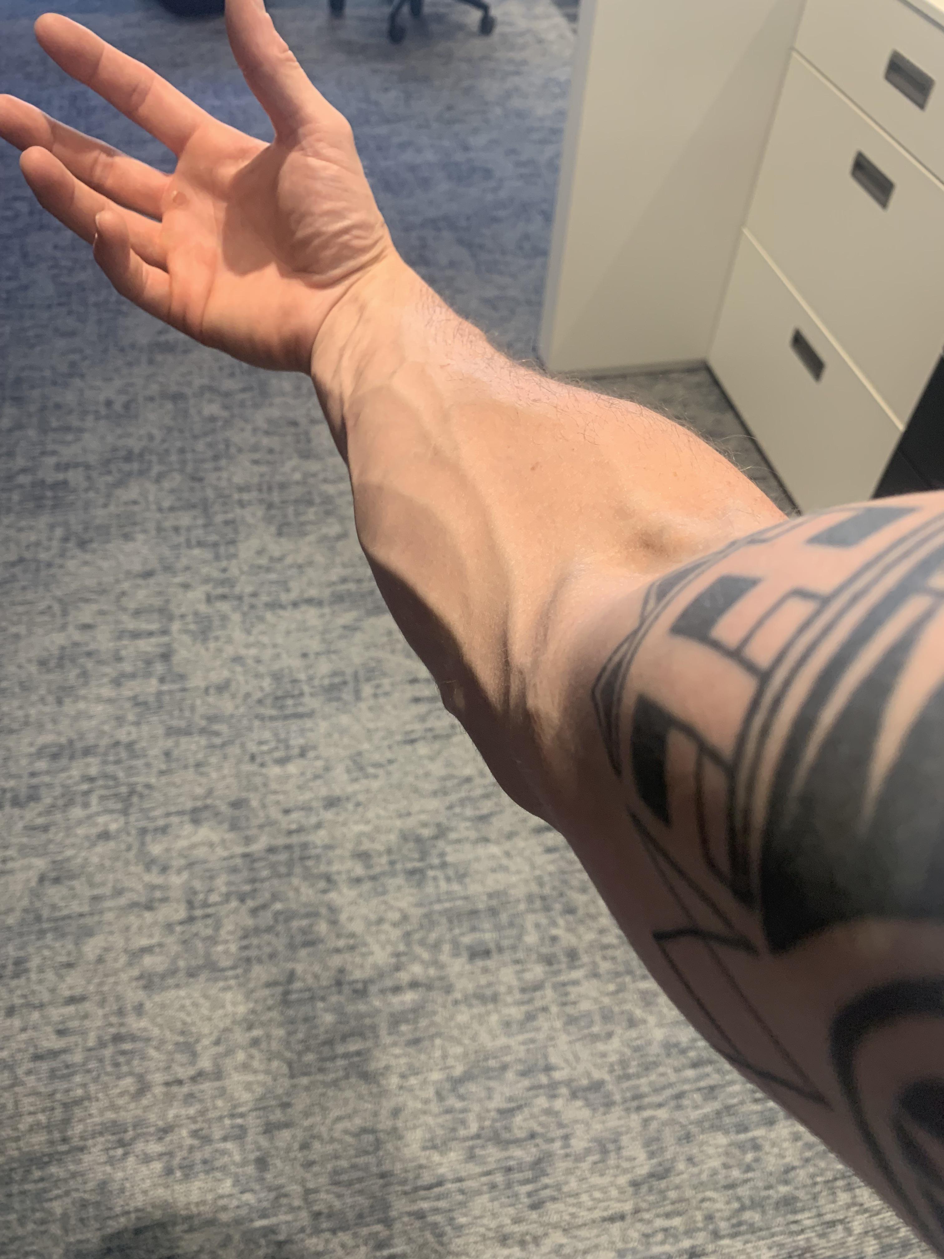 A certain someone told me my forearms would be appreciated. I used to be ashamed for my veins ...