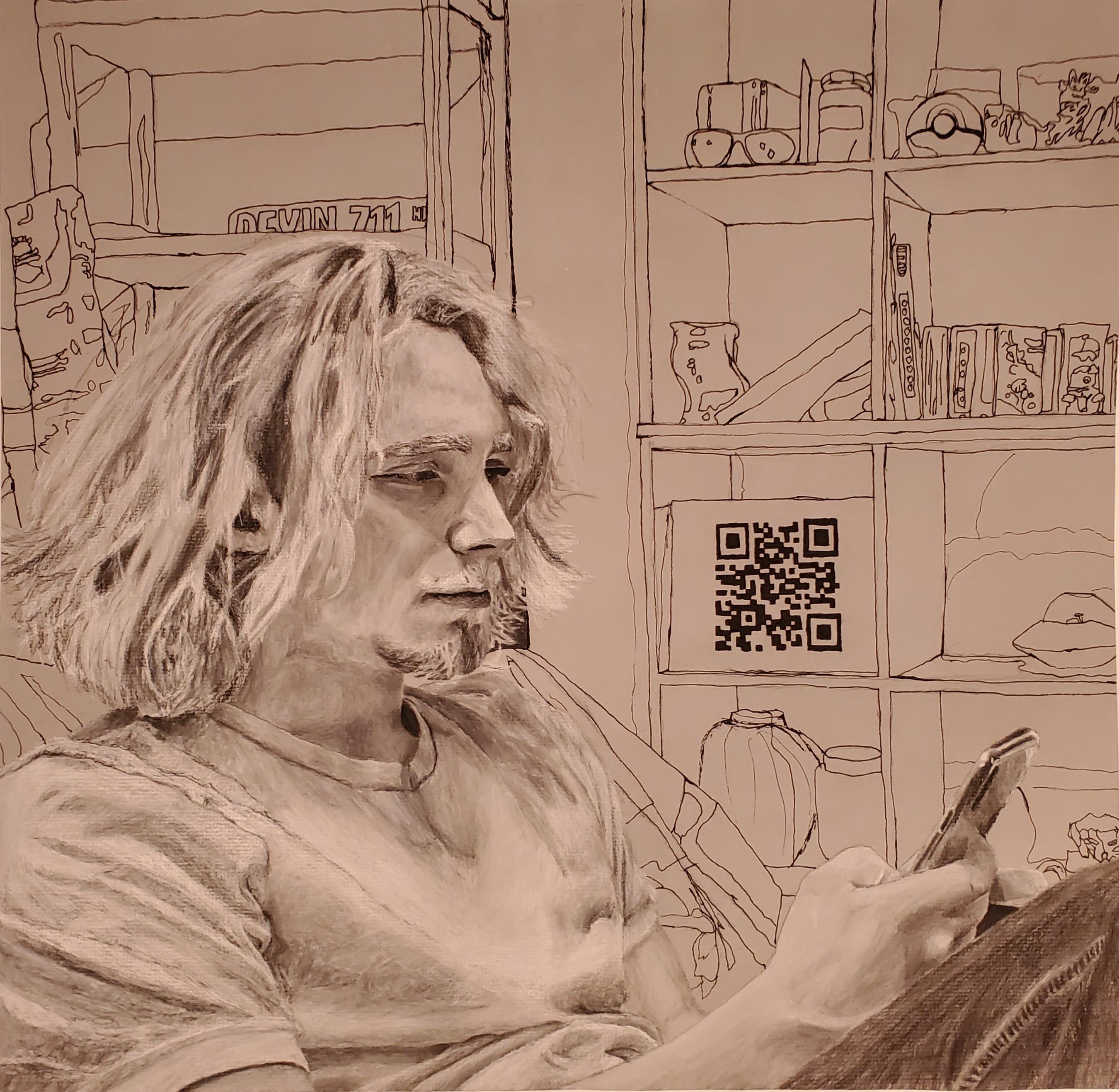 A charcoal and ink portrait I drew a while ago | Scrolller