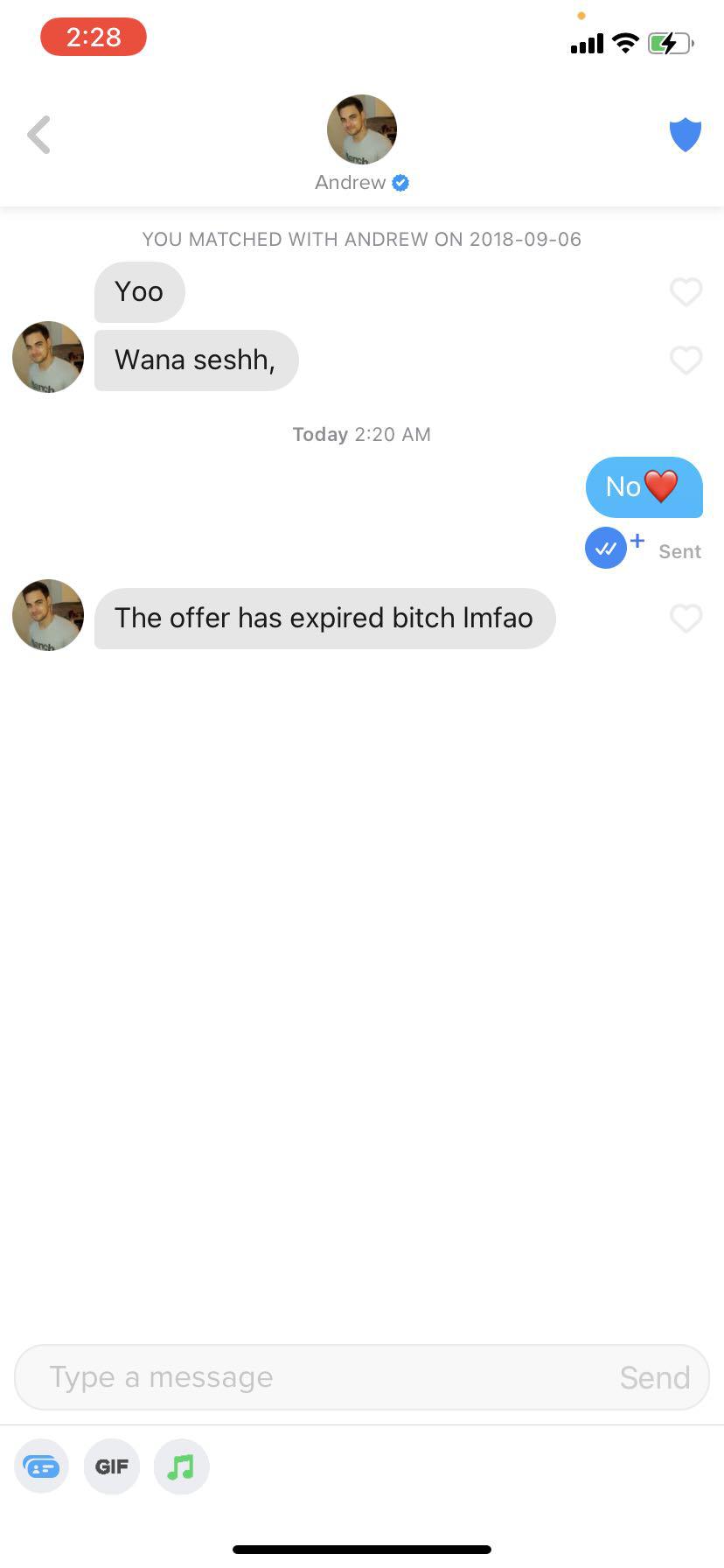 A conversation my friend had with one of her matches | Scrolller