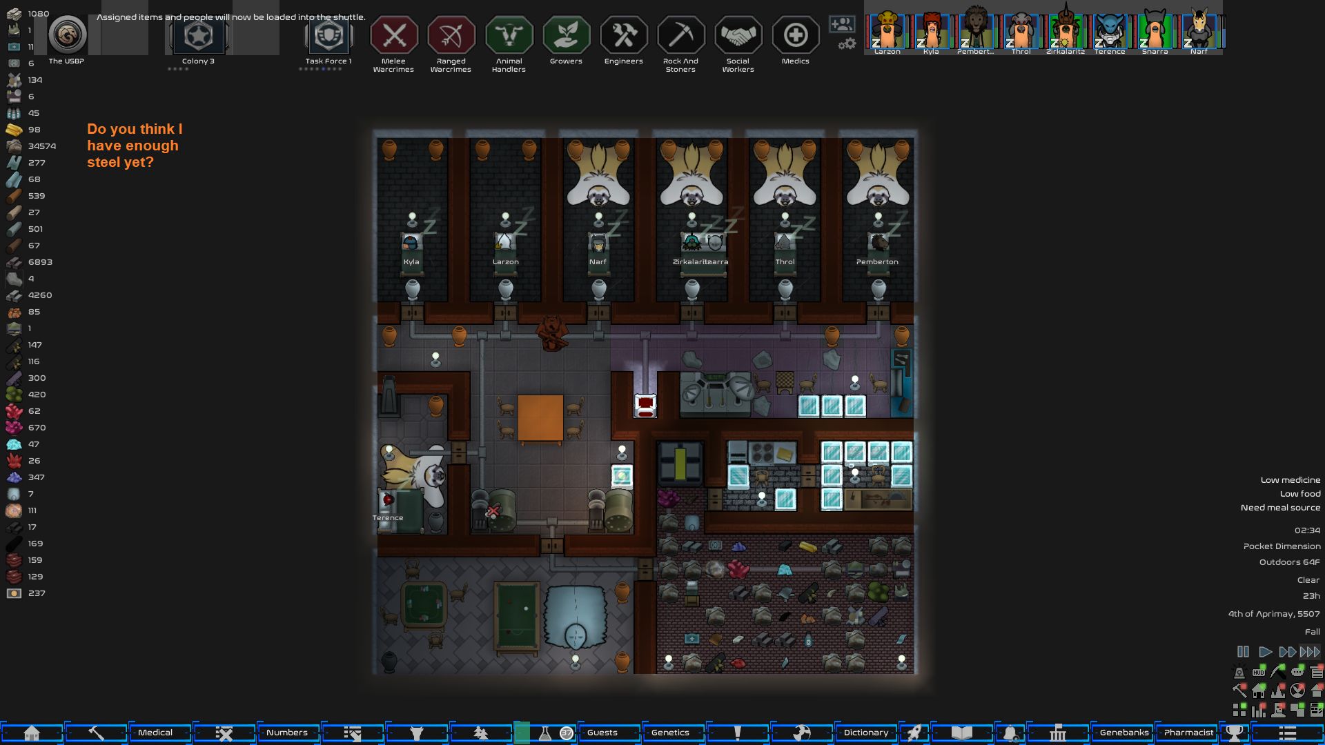 A cozy little Pocket Dimension (my mining team) | Scrolller