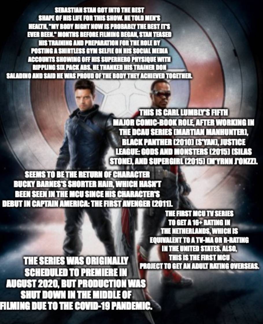 A few fun facts from IMDB about The Falcon and The Winter Soldier! | Scrolller