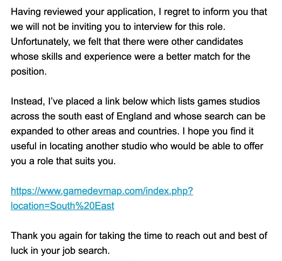 A genuine rarity: a rejection letter with a positive spin. | Scrolller