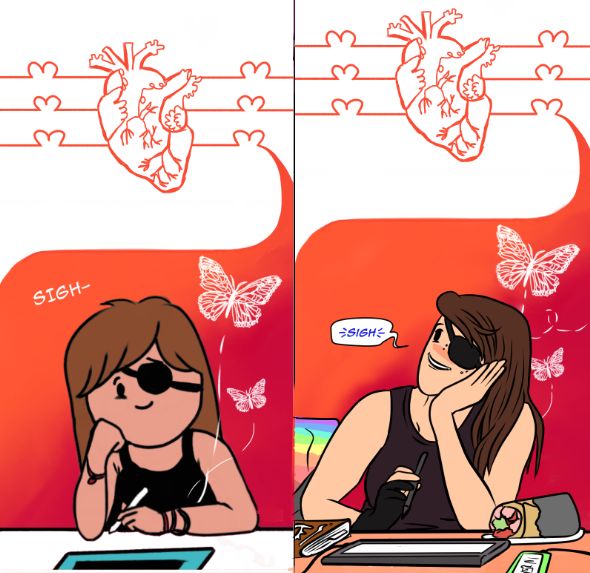 A Glow-up from my Webtoon - What a difference a year makes! | Scrolller