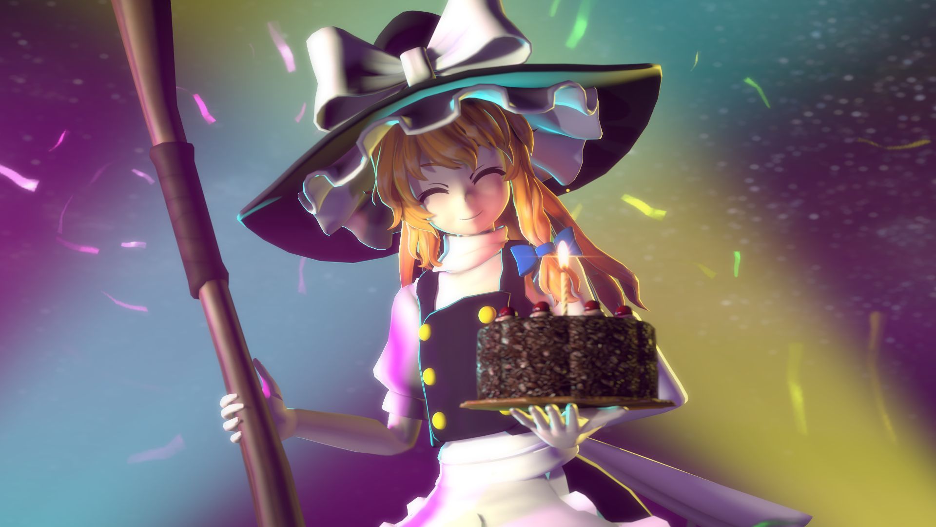 A magician wishing happy birthday | Scrolller
