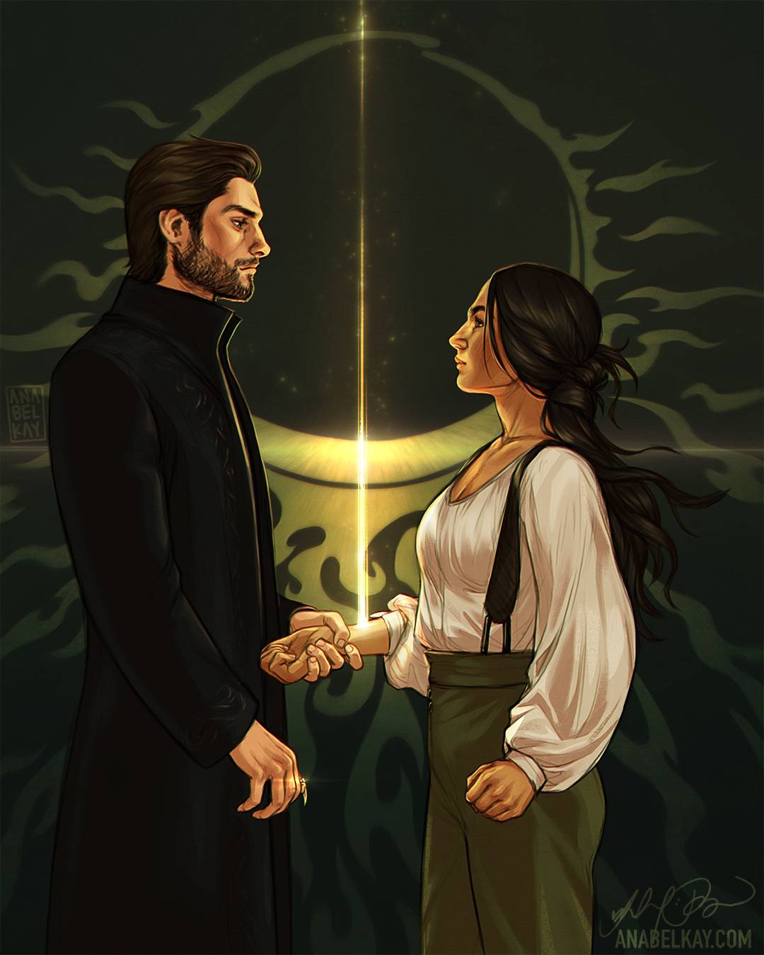 a mapmaker, sir a darklina drawing inspired by the netflix show trailer