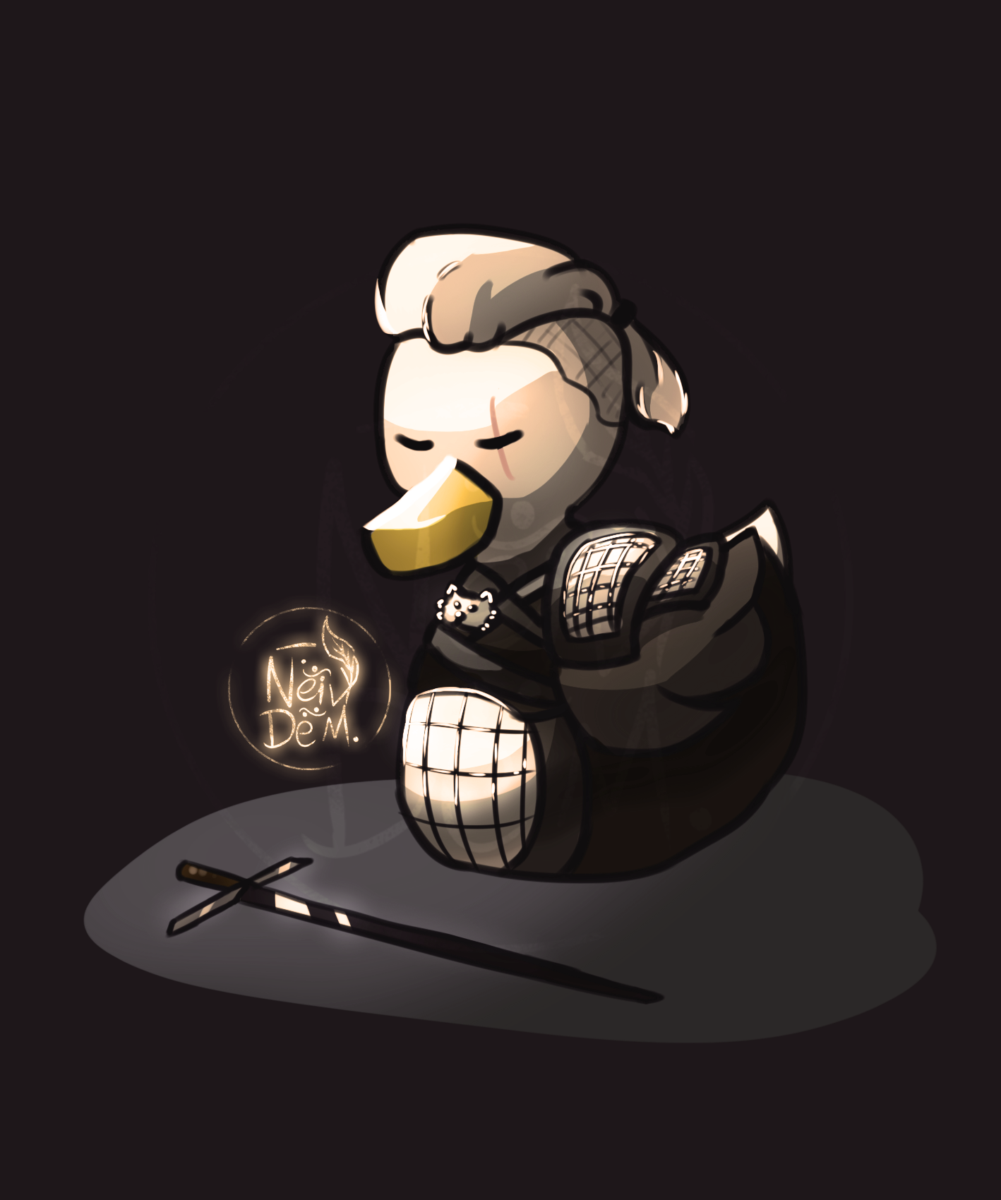 A meditating duck | Scrolller