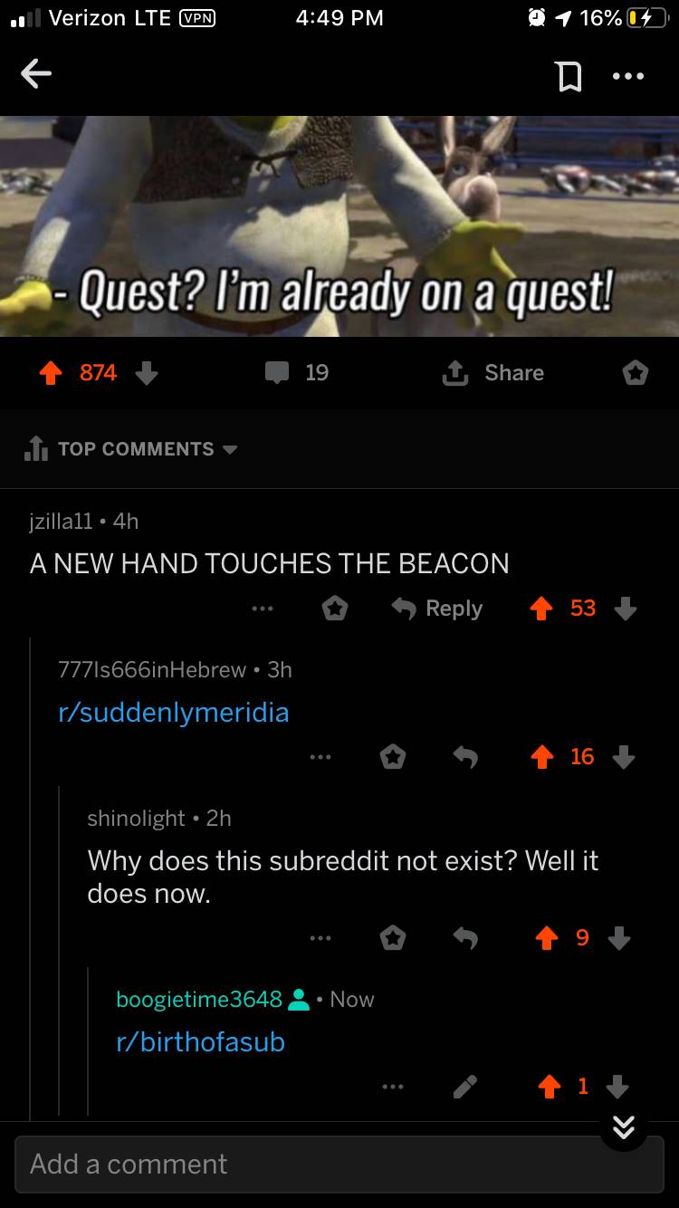 A new sub touches the reddit | Scrolller