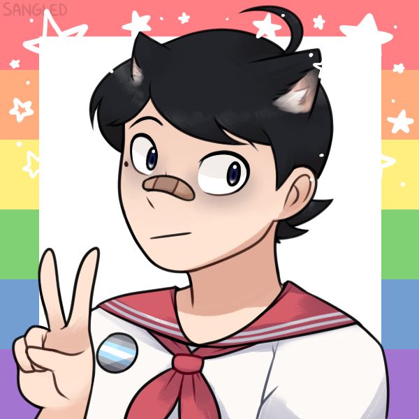 A picrew of me but as a catboy:) | Scrolller