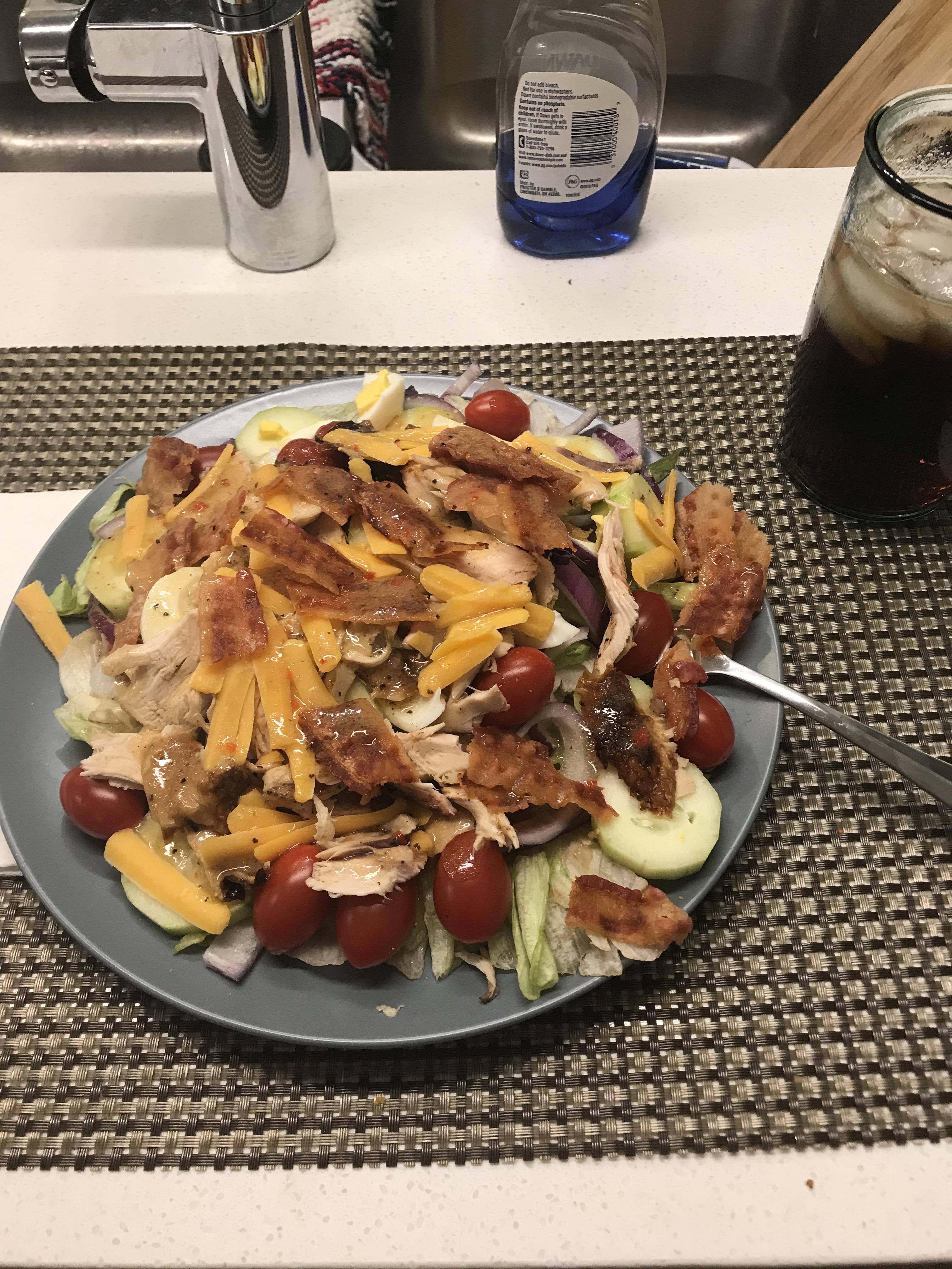 A salad I made tonight while intoxicated! | Scrolller