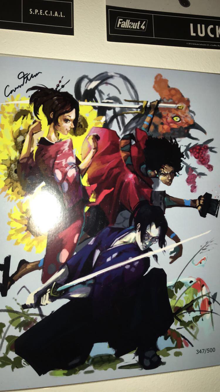 a samurai champloo print. | Scrolller