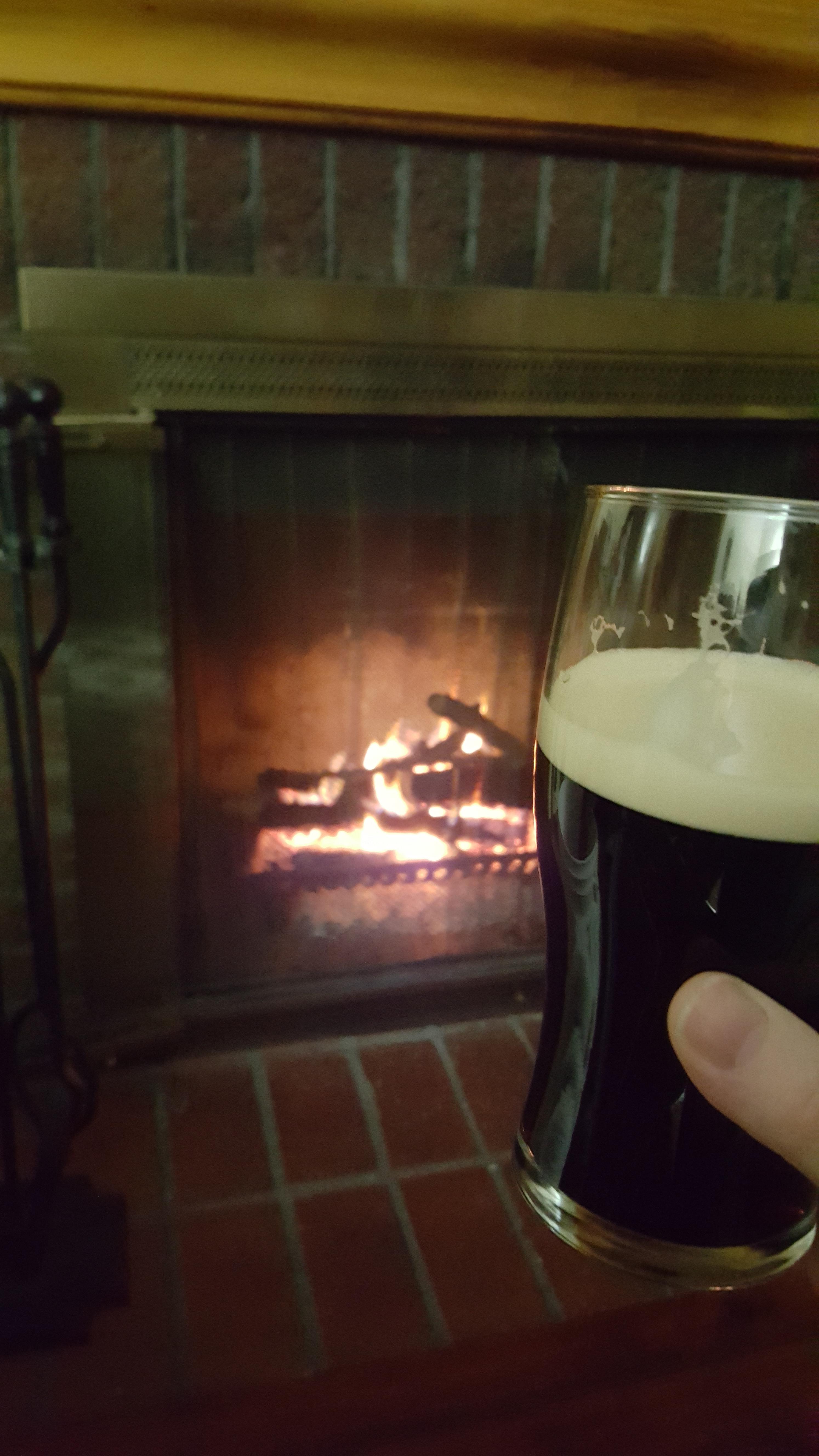 A small fire and a refreshing Guinness | Scrolller