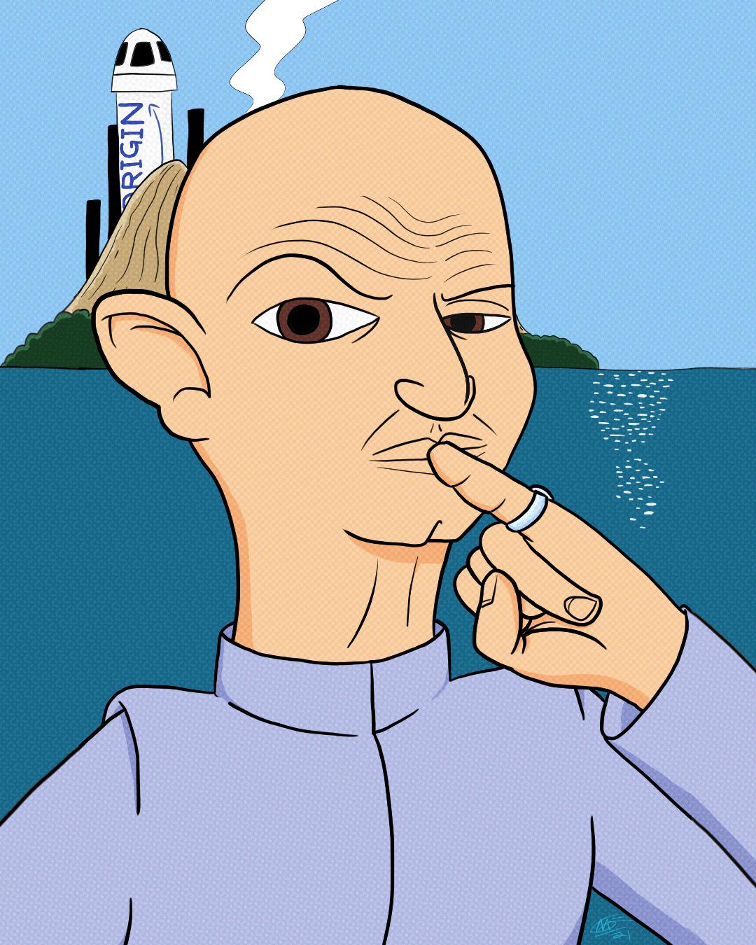 A try at some caricature. Here is Jeff Bezos. | Scrolller