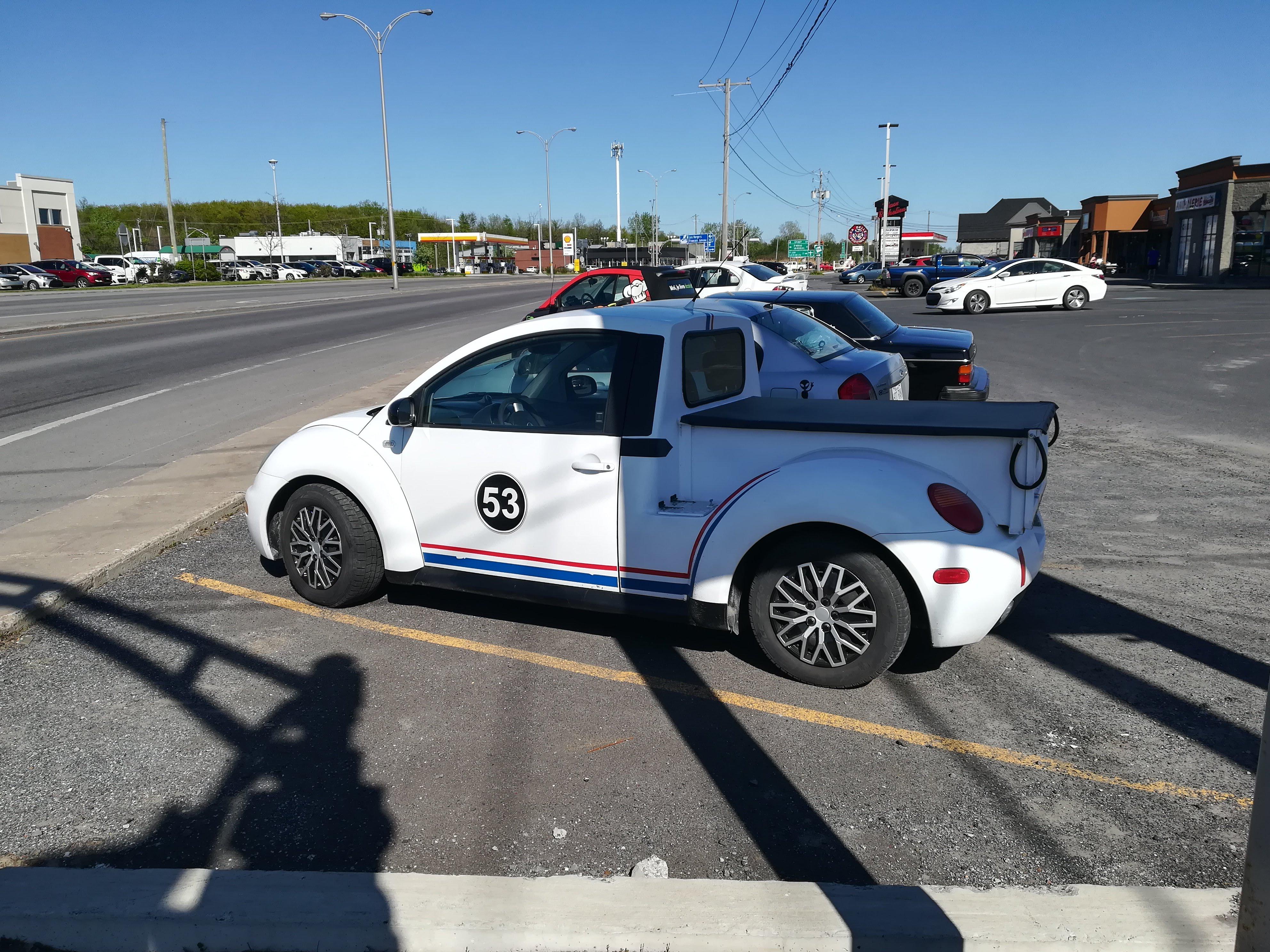 A VW Beetle Ute with a Herbie livery (of course) | Scrolller