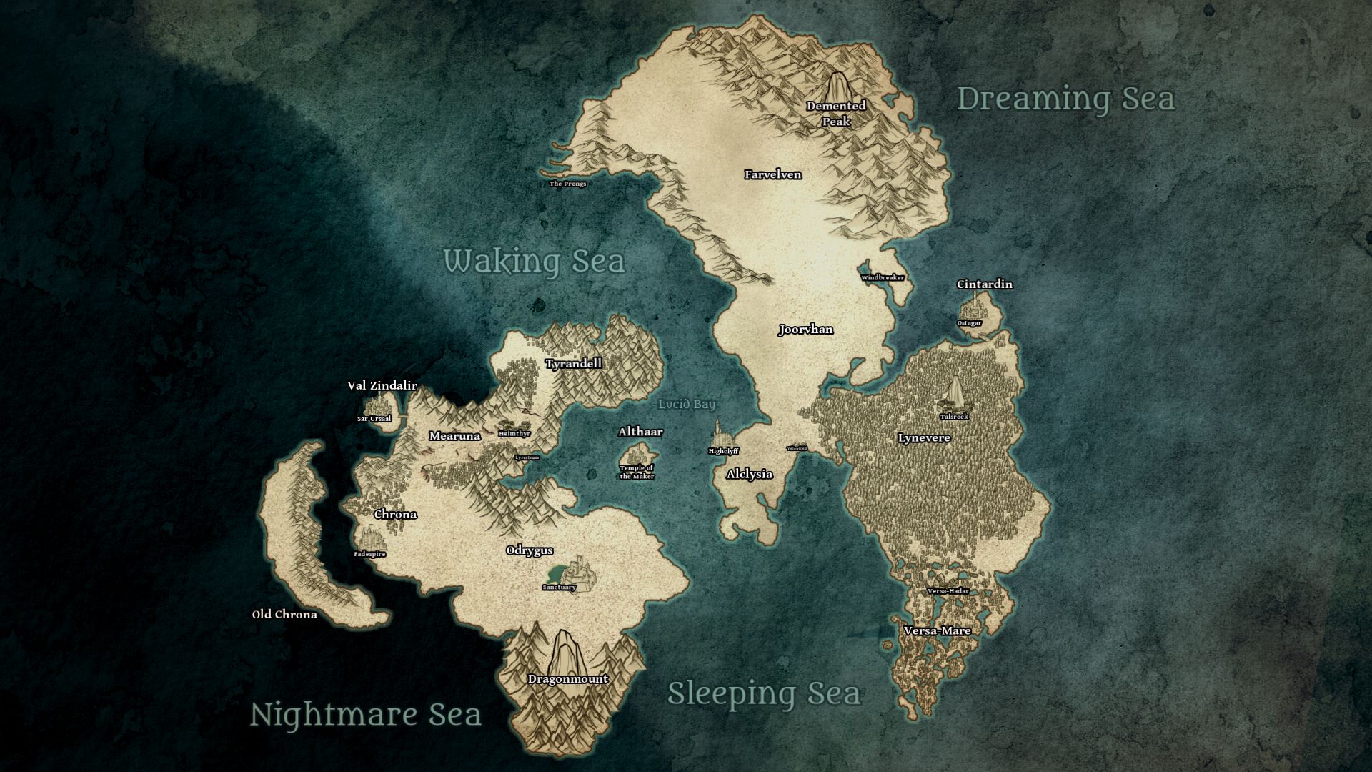 A Wonderdraft remake of my original campaign map | Scrolller