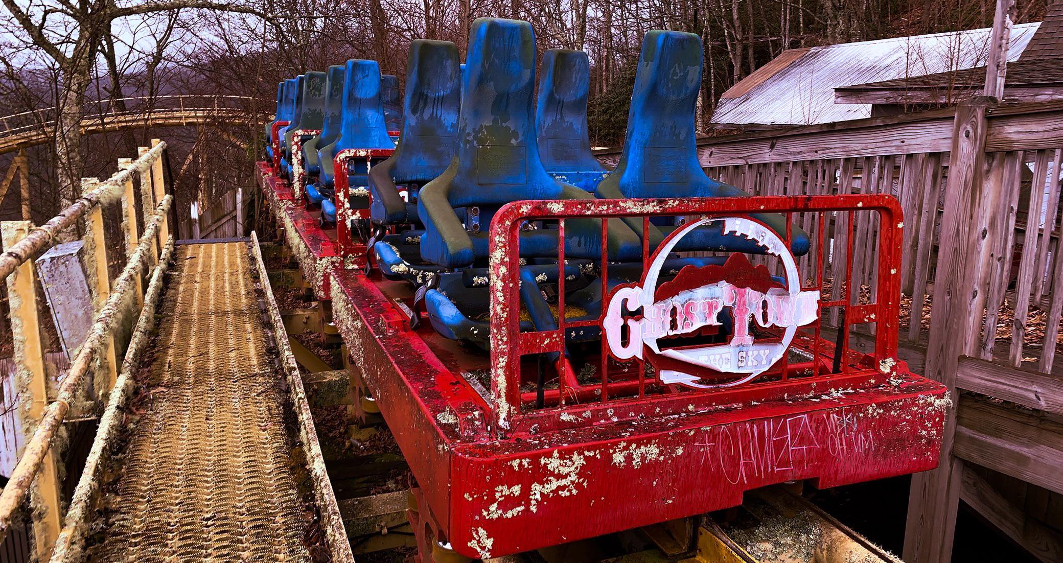 Abandoned theme parks roller coaster. | Scrolller