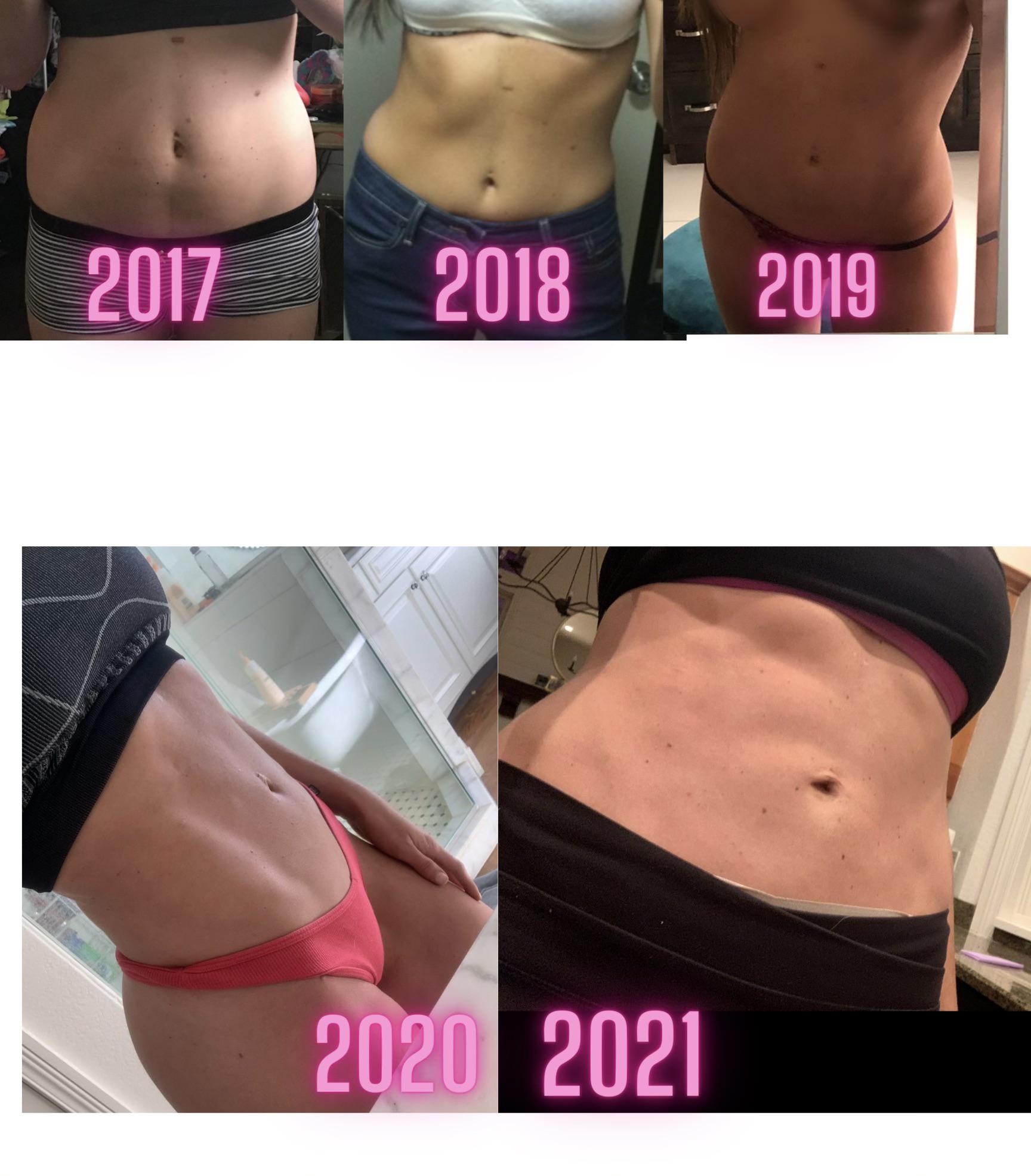 Abs took the longest and still a work in progress! I feel like wearing a mask at the gym has ...