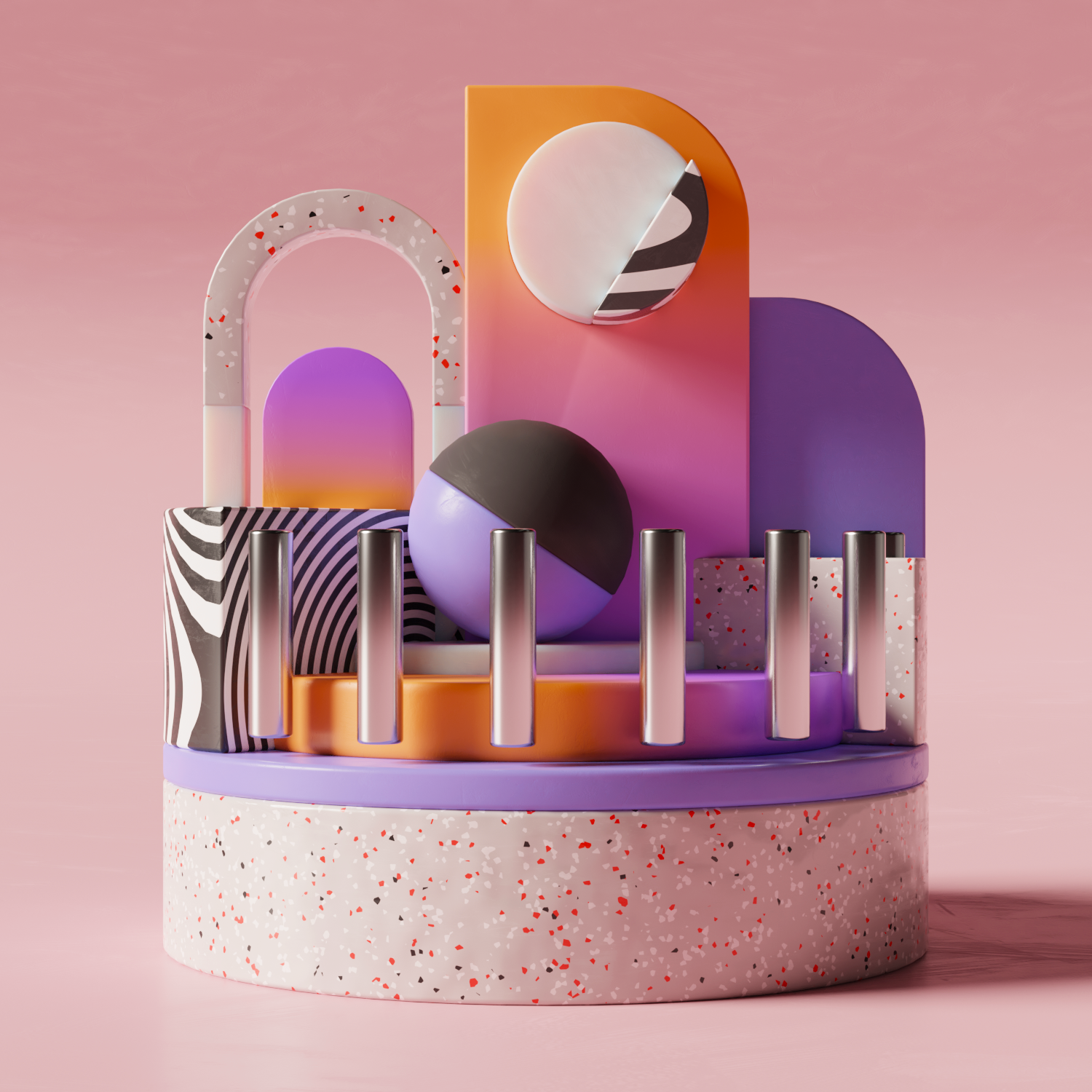 Abstract Composition Inspired by Peter Tarka | Scrolller