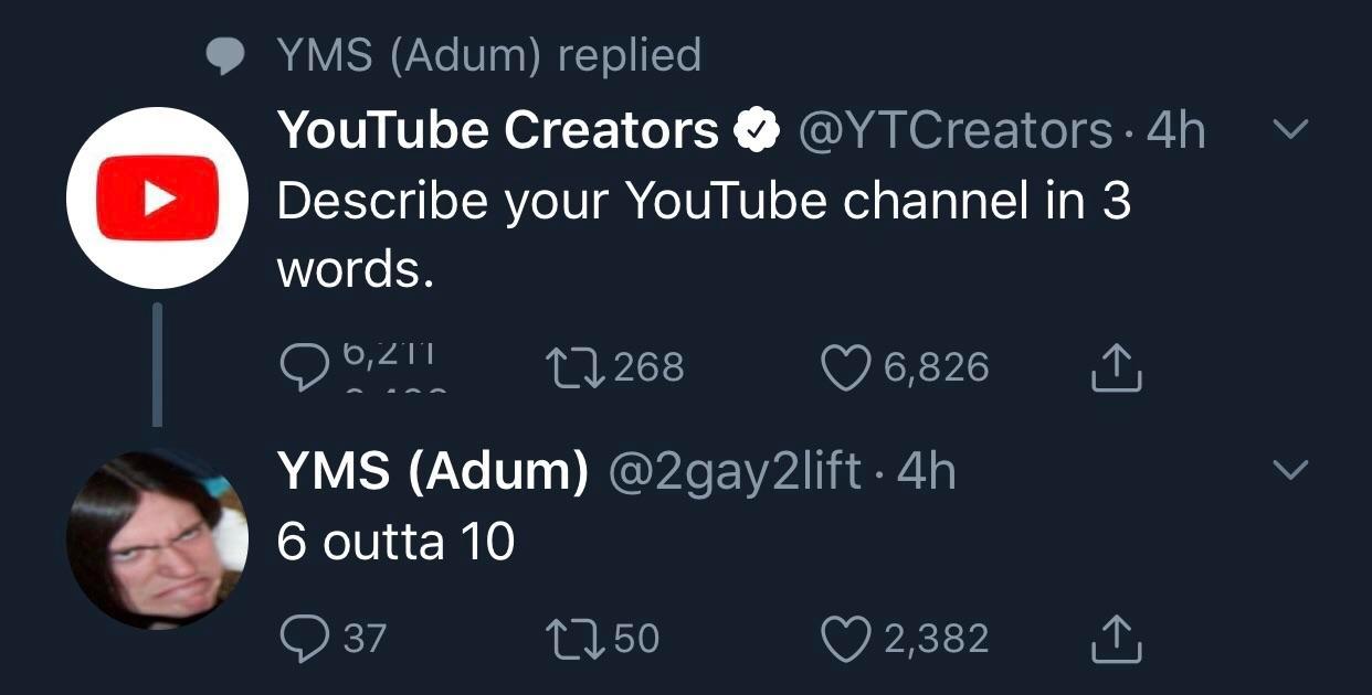 Adam is self aware | Scrolller