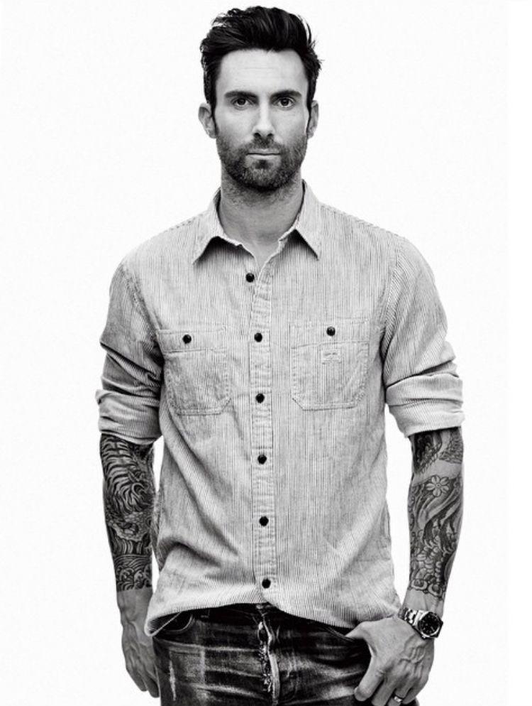 Adam Levine…his voice, his ink, that smirk | Scrolller