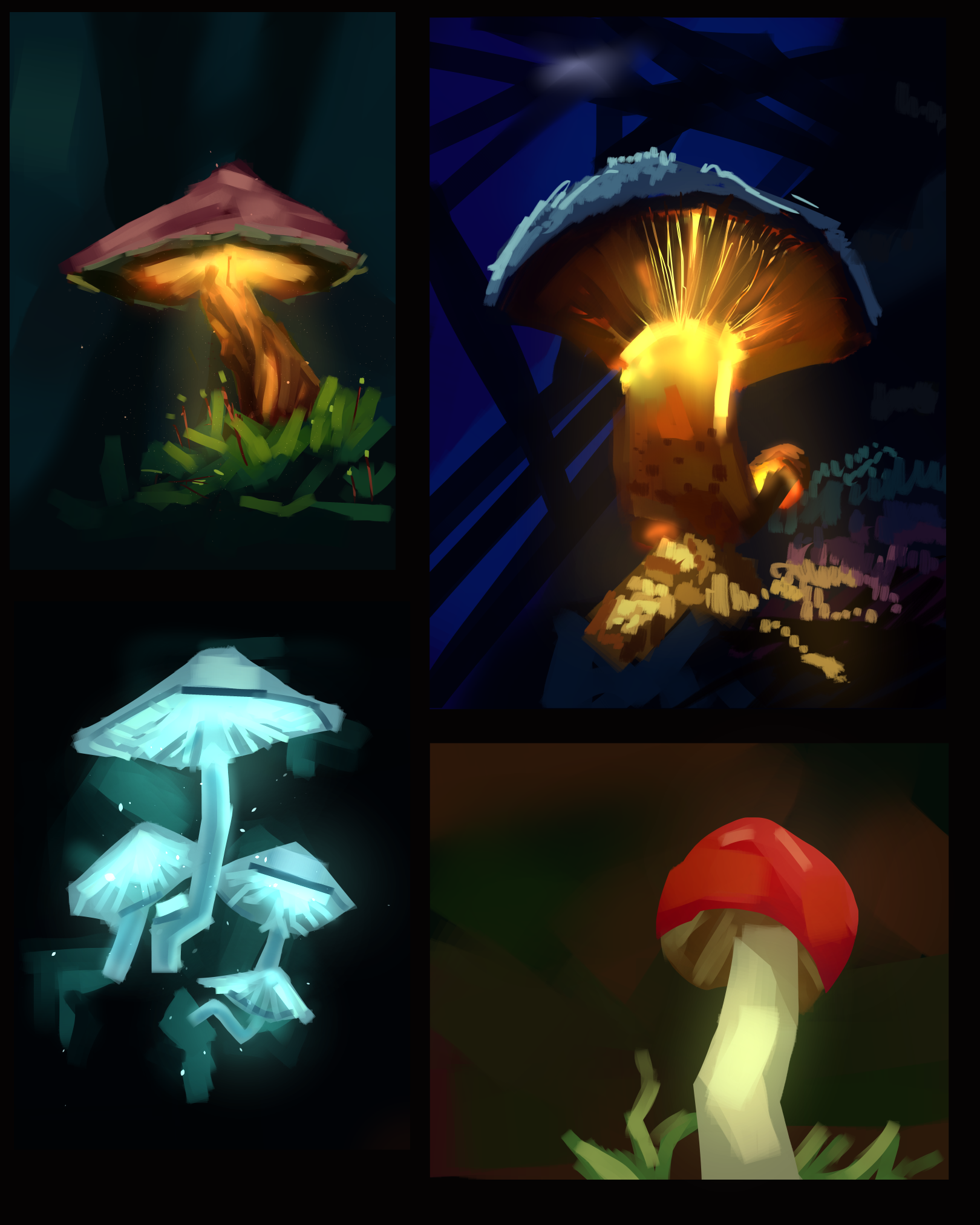 Aesthetic lighting with mushrooms | Scrolller