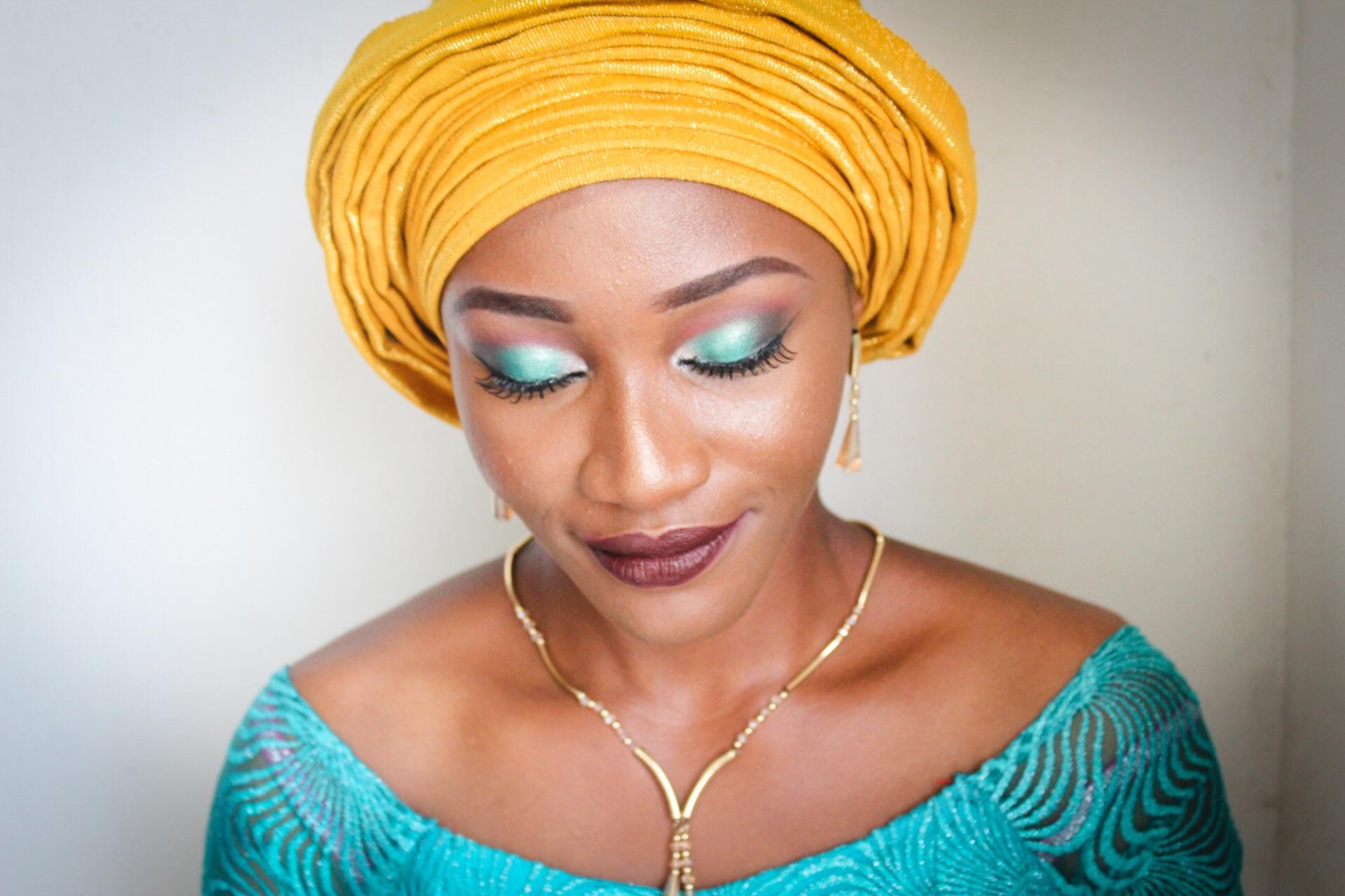 African gelé ( head tie) makeup | Scrolller