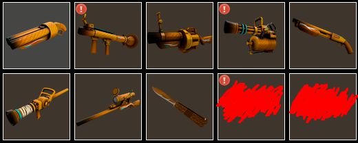 After a lot of fricking trading, I finally got almost (I won't buy the dragon's fury) all the ...