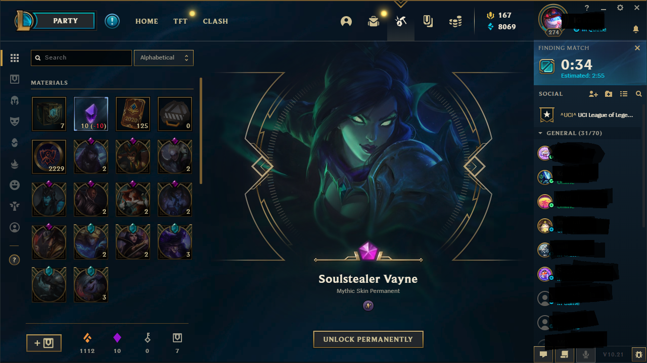 After months of saving up, I finally got soulstealer vayne to add to my collection! | Scrolller