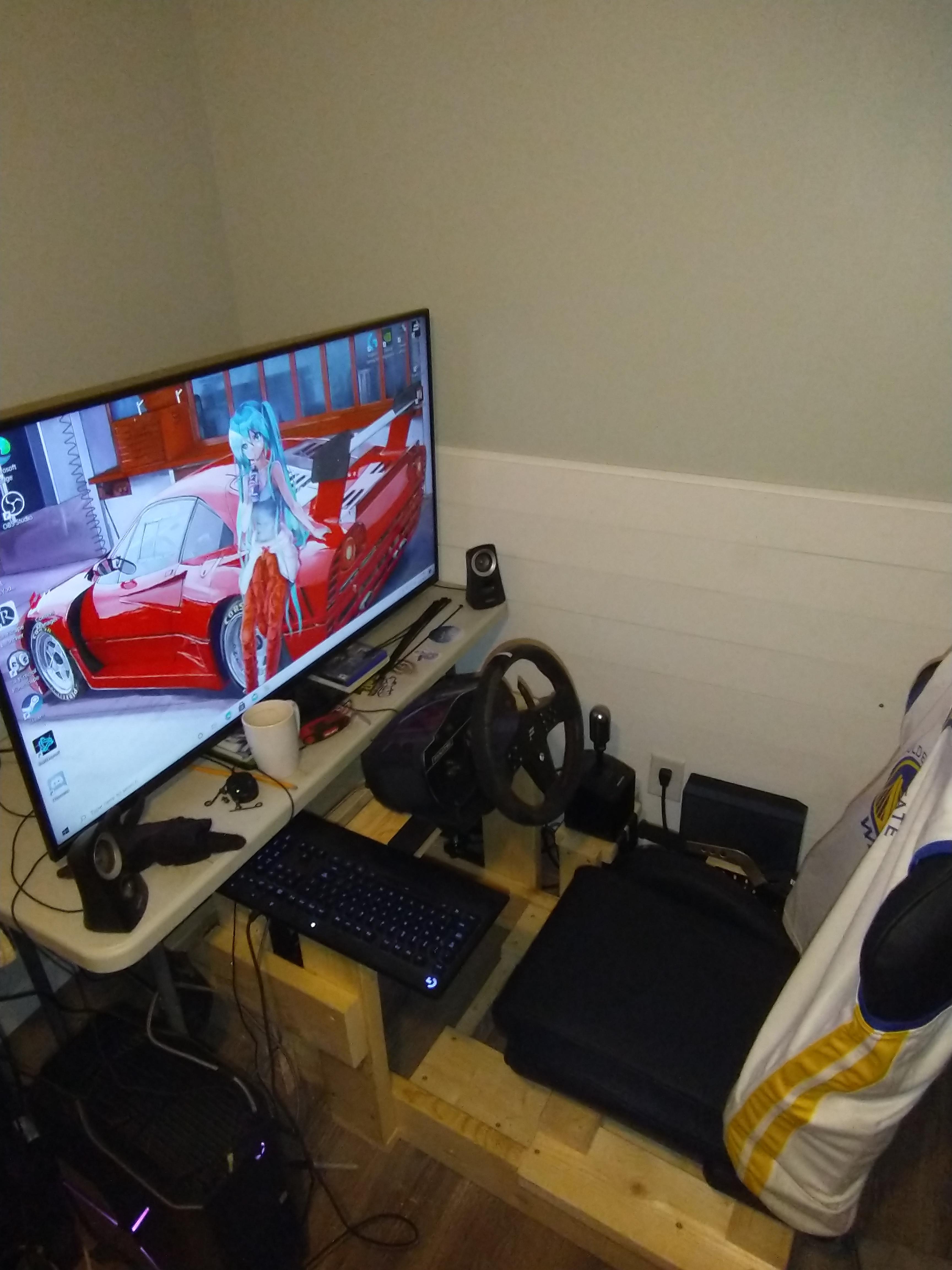 After years of clamping the clubsport to my table, i finally built a rig | Scrolller