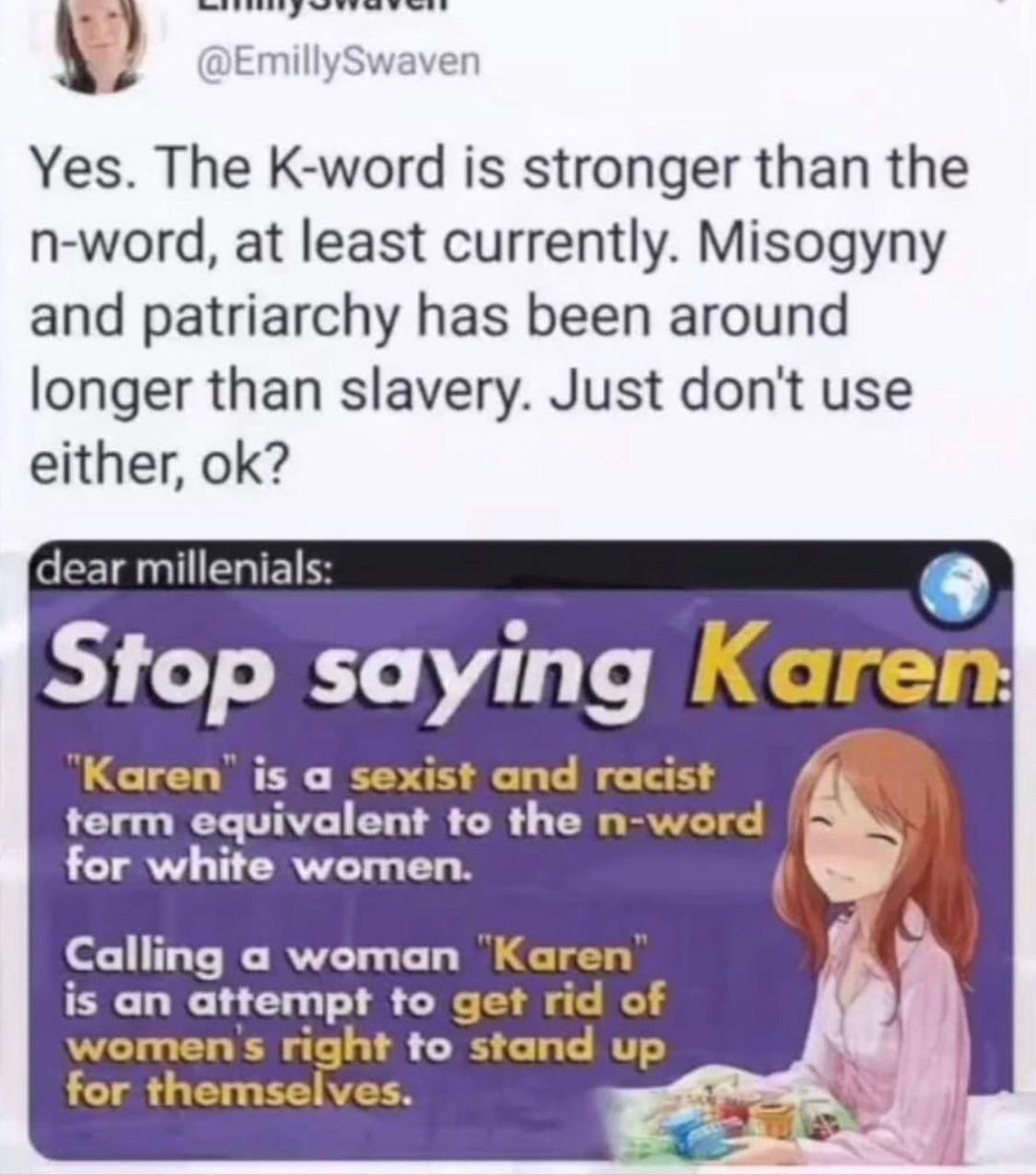 Ah yes, because a name is the equivalent to one of the most offensive racial slurs. | Scrolller