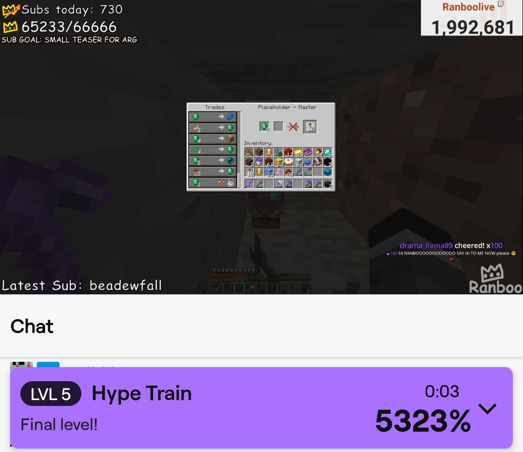 Ahh, what a normal hype train (: | Scrolller