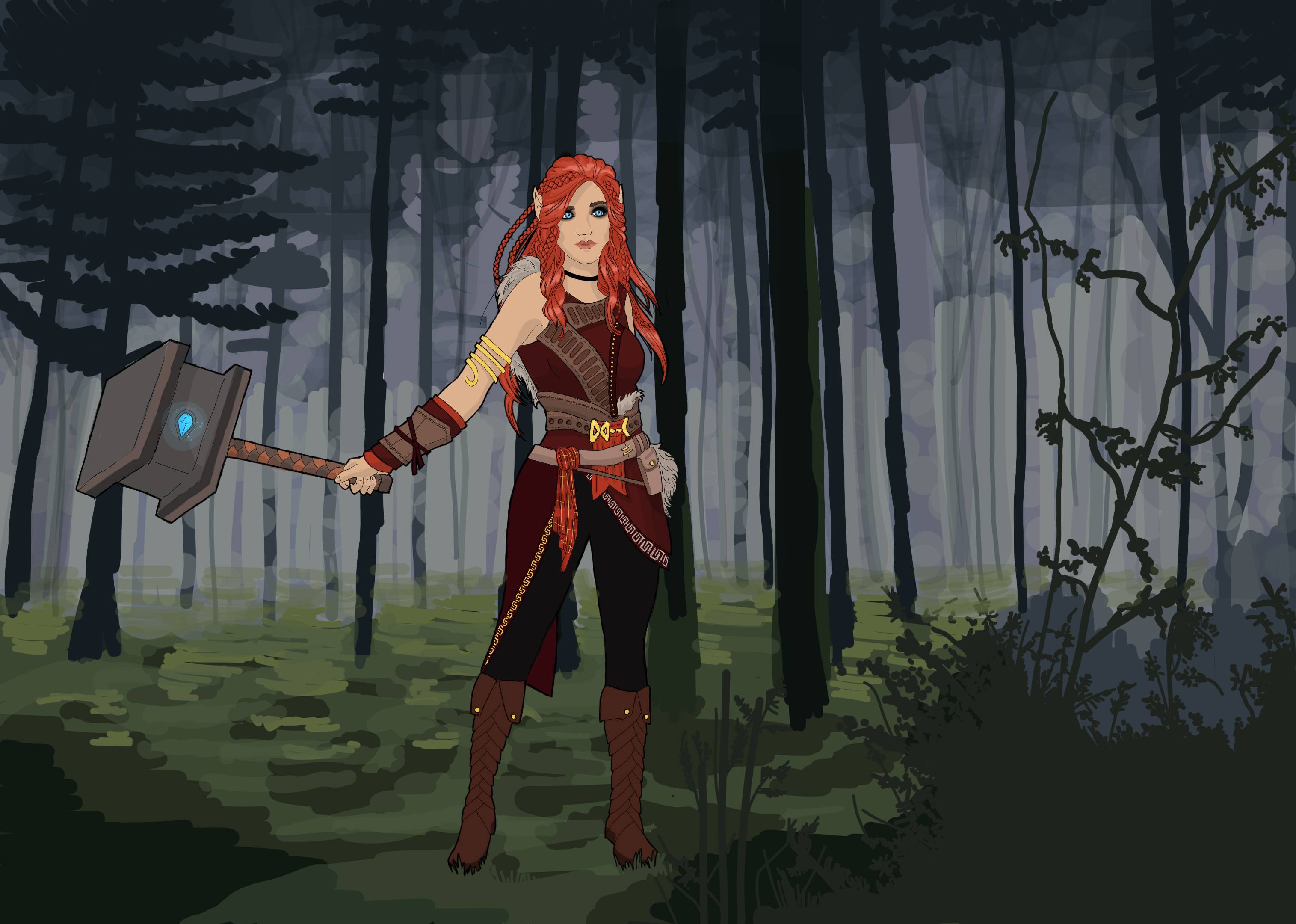 Aila in the forest. | Scrolller