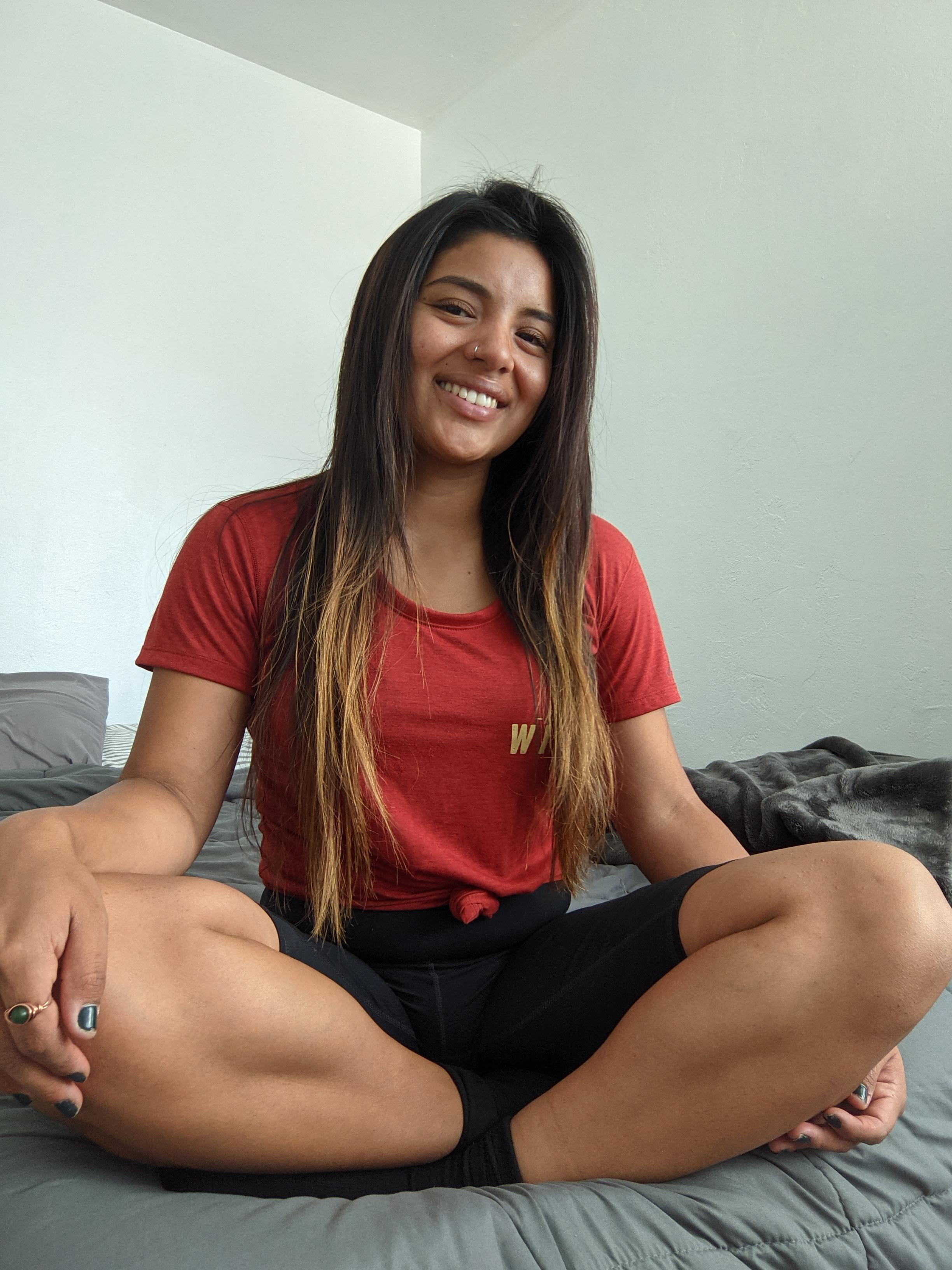 Aiming for knee length😊 | Scrolller