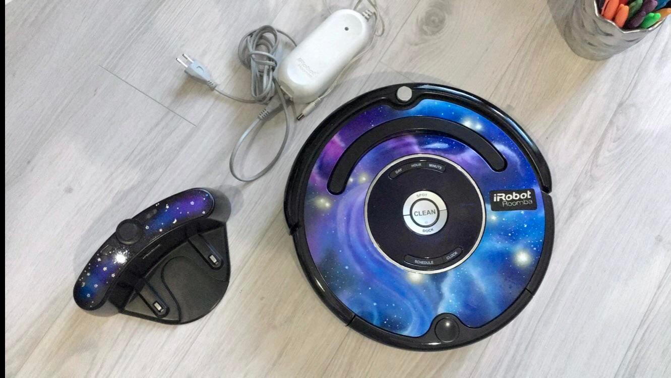 Airbrushed a roomba to look like a galaxy | Scrolller