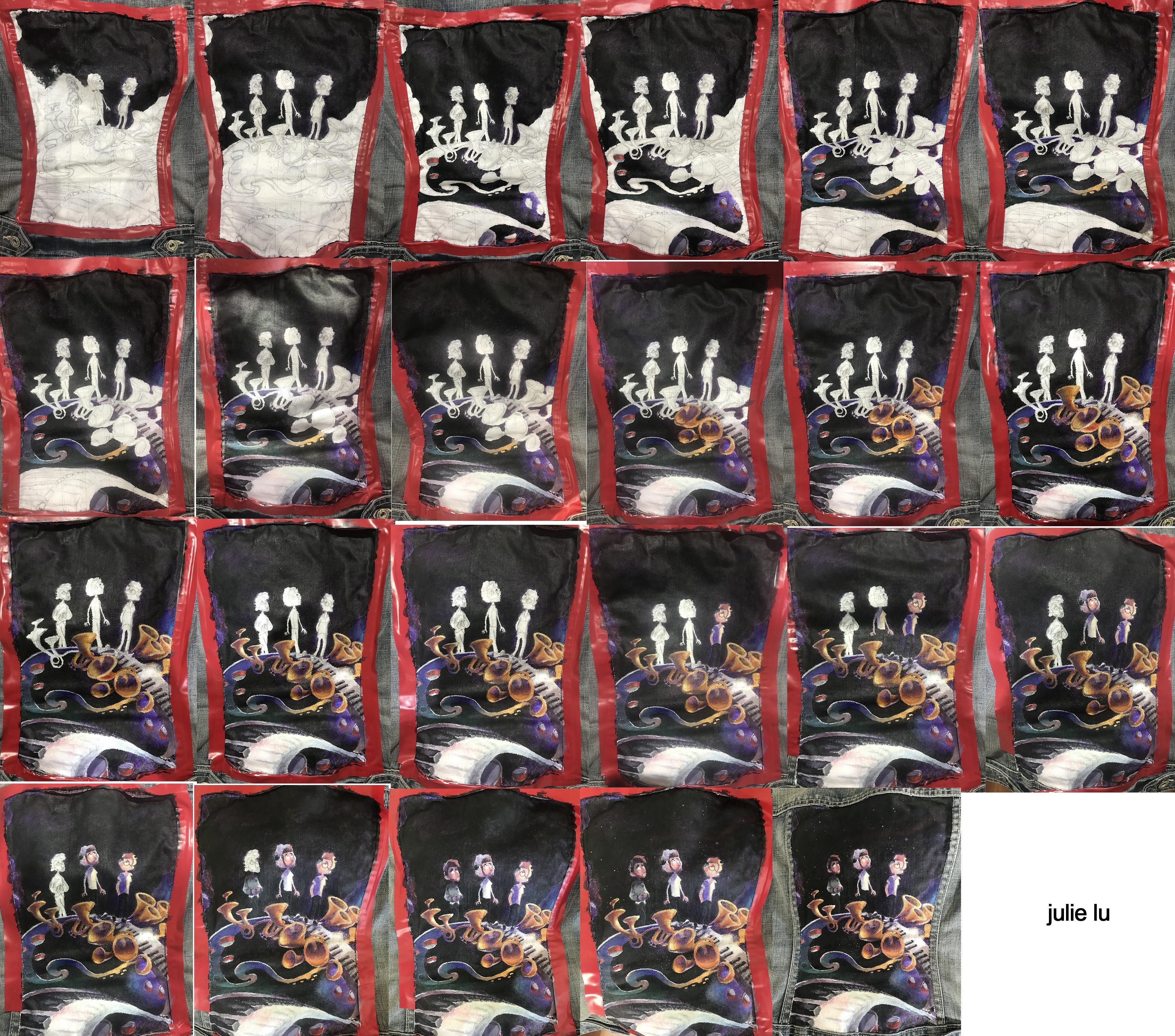 AJR Painted Jacket Progress Pictures! | Scrolller