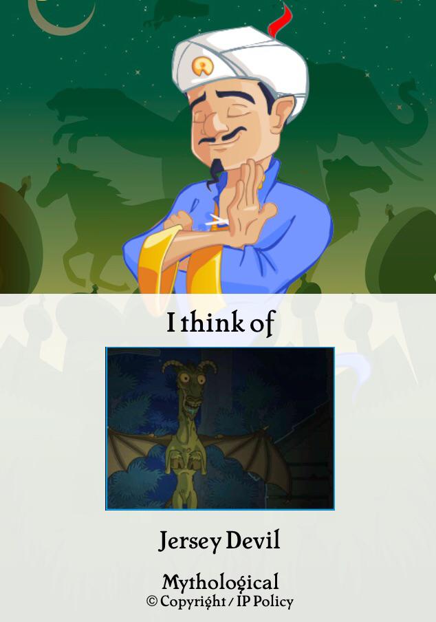 Akinator’s image of the Jersey Devil is from Poptropica | Scrolller