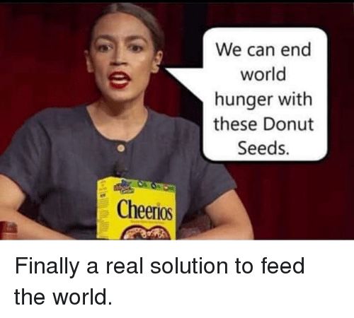 Alexandria Ocasio-Cortez Solves World Hunger | Scrolller