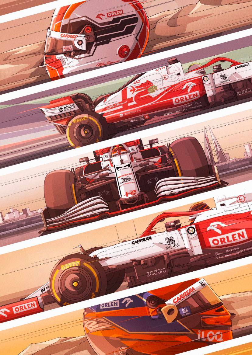 Alfa Romeo’s poster for the Bahrain Grand Prix | Scrolller
