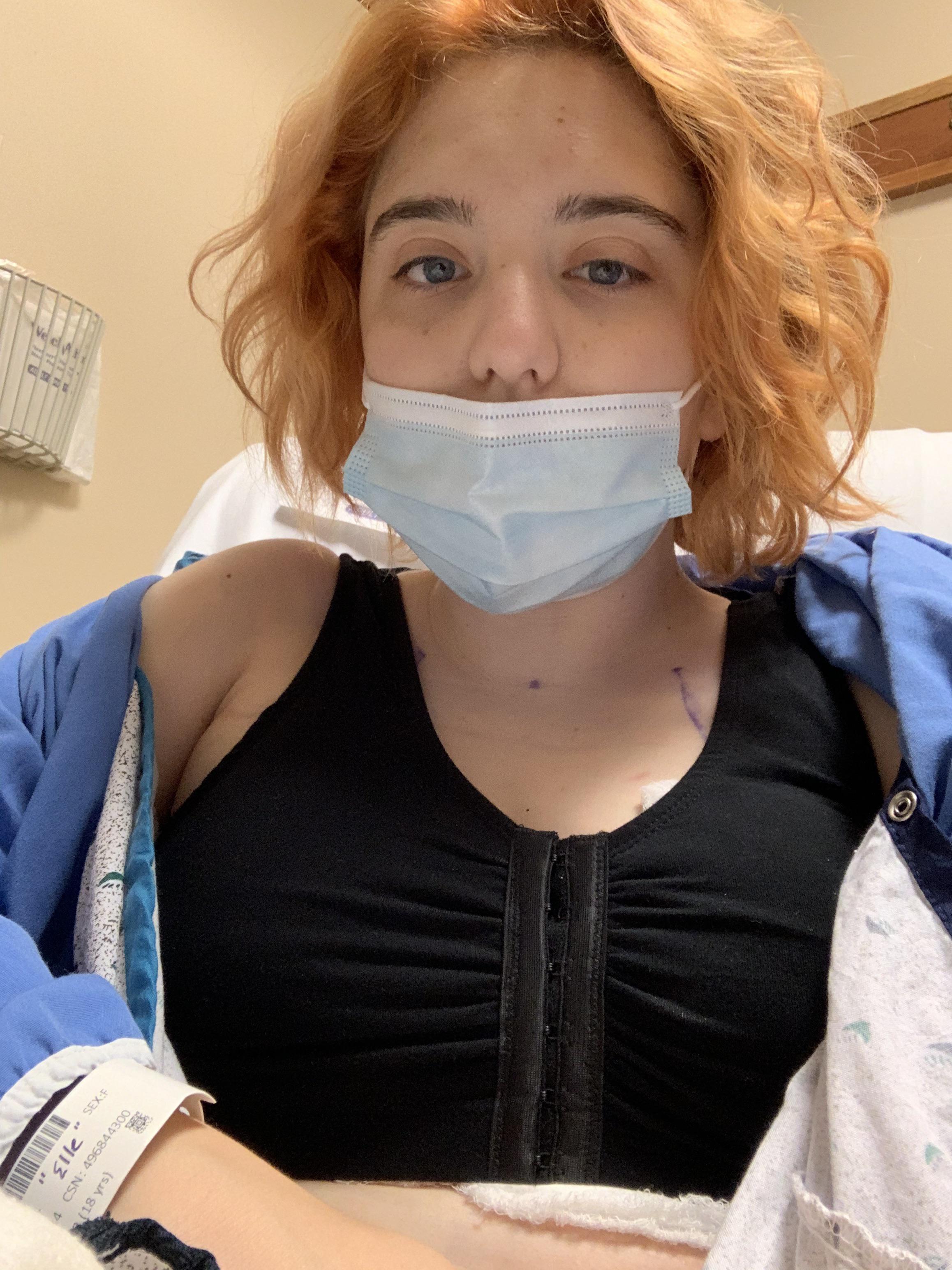 All done! Here I am an hour post-op! Currently laying in bed at home :D If you have any ...
