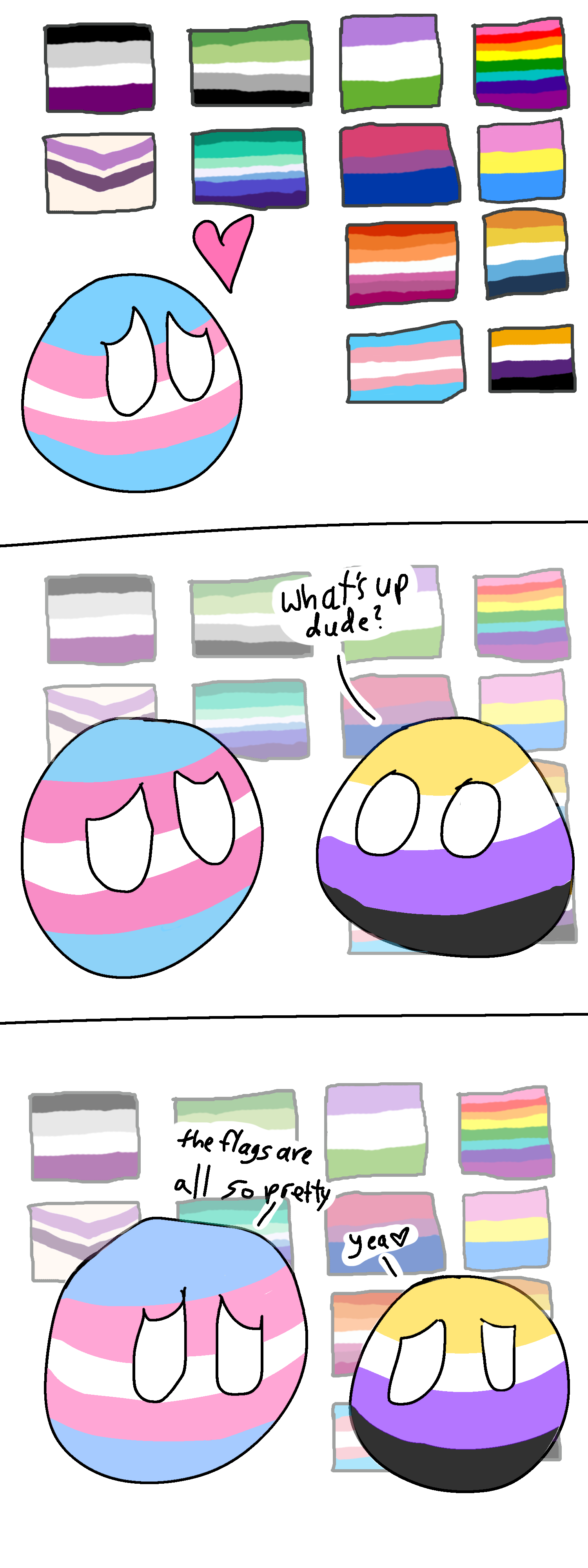 all the pride flags are so pretty !! | Scrolller