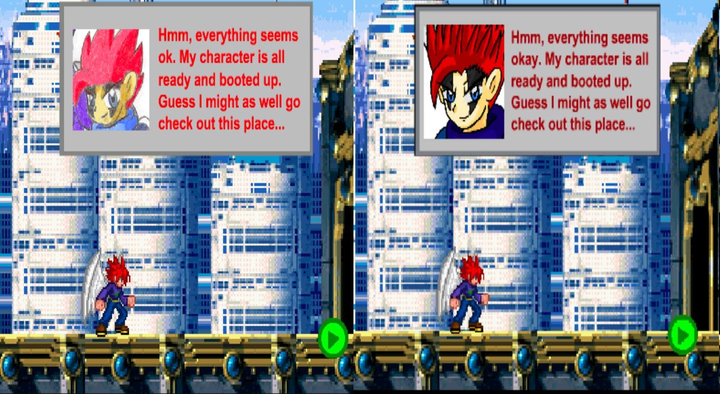 Alpha in the original Newgrounds upload vs the remastered Google Drive Version | Scrolller