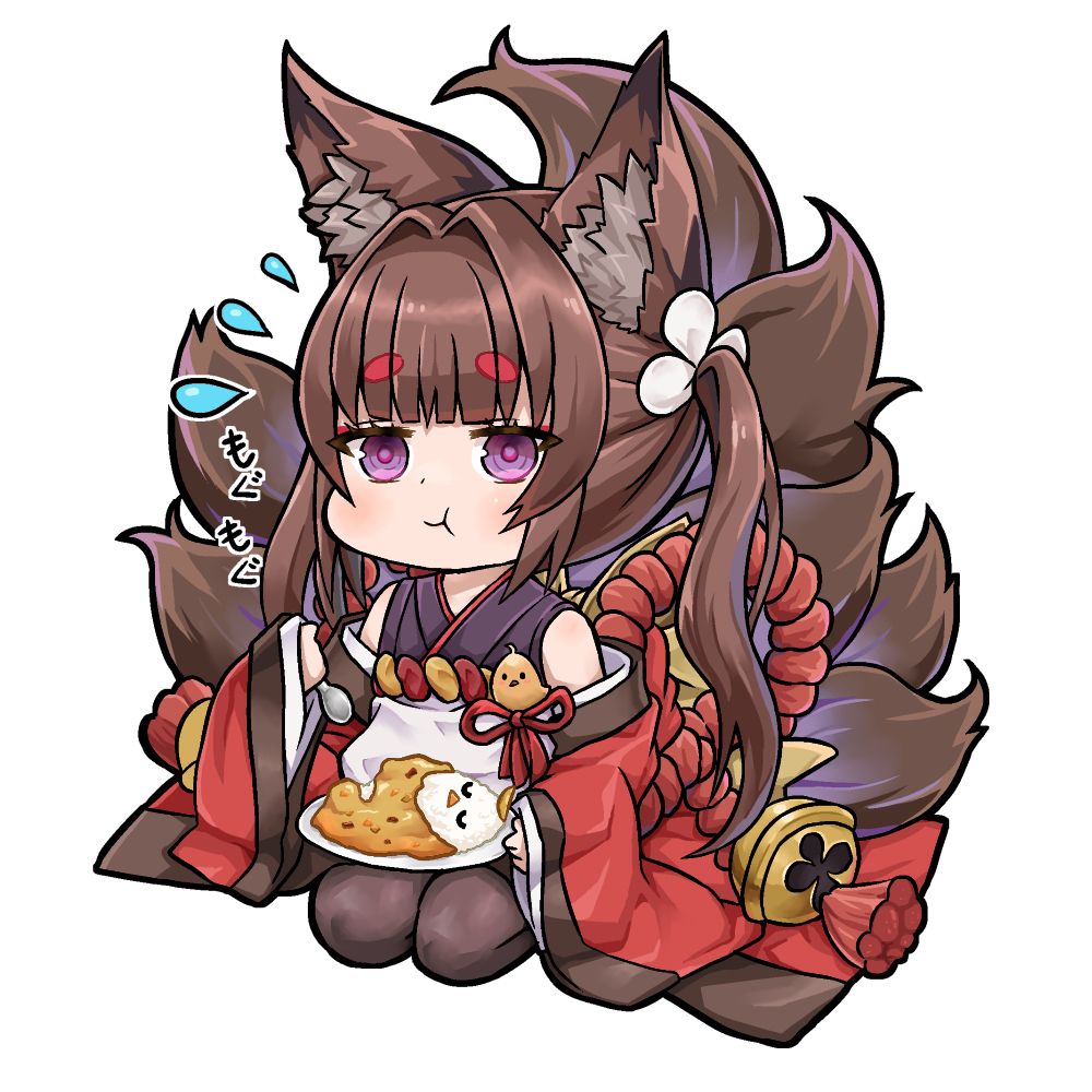 Amagi-chan enjoying some omurise. mogu mogu [by サッサ (sassa)] | Scrolller