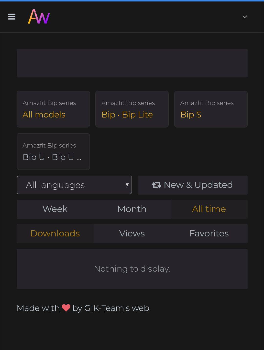AmazFaces Bip U section is here...(altho still empty) but probably we might soon get some custom ...