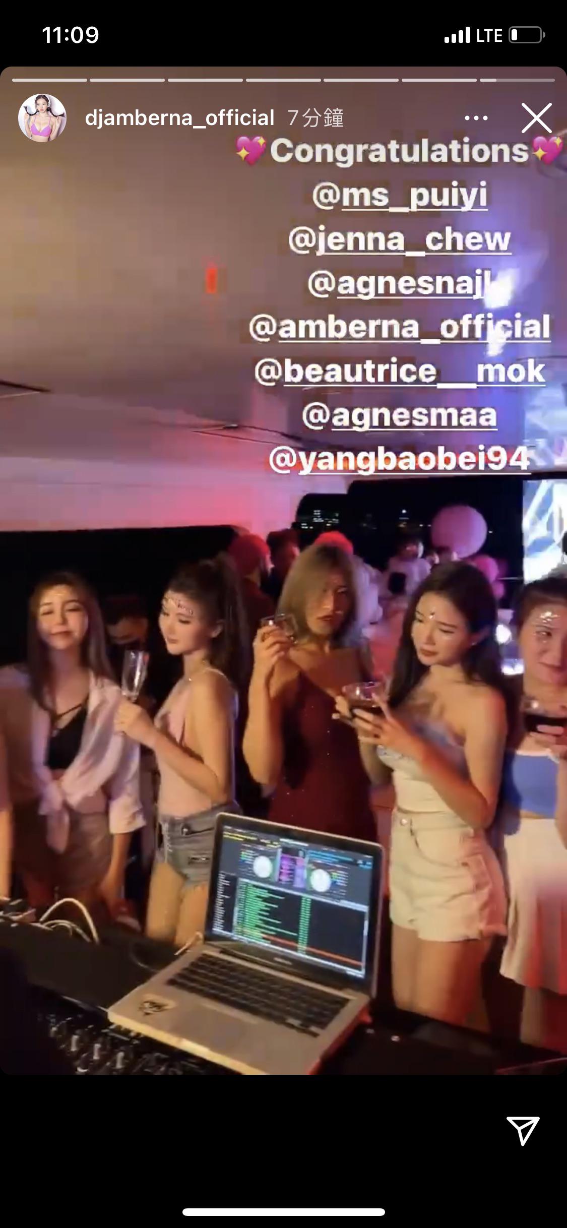 Amber Na, Jenna Chew and Ms Pui Yi, three OF scammers, celebrating for 100M followers of Ms Pui ...