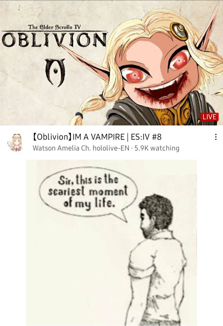 Amelia's Thumbnail was absolutely Terrifying | Scrolller